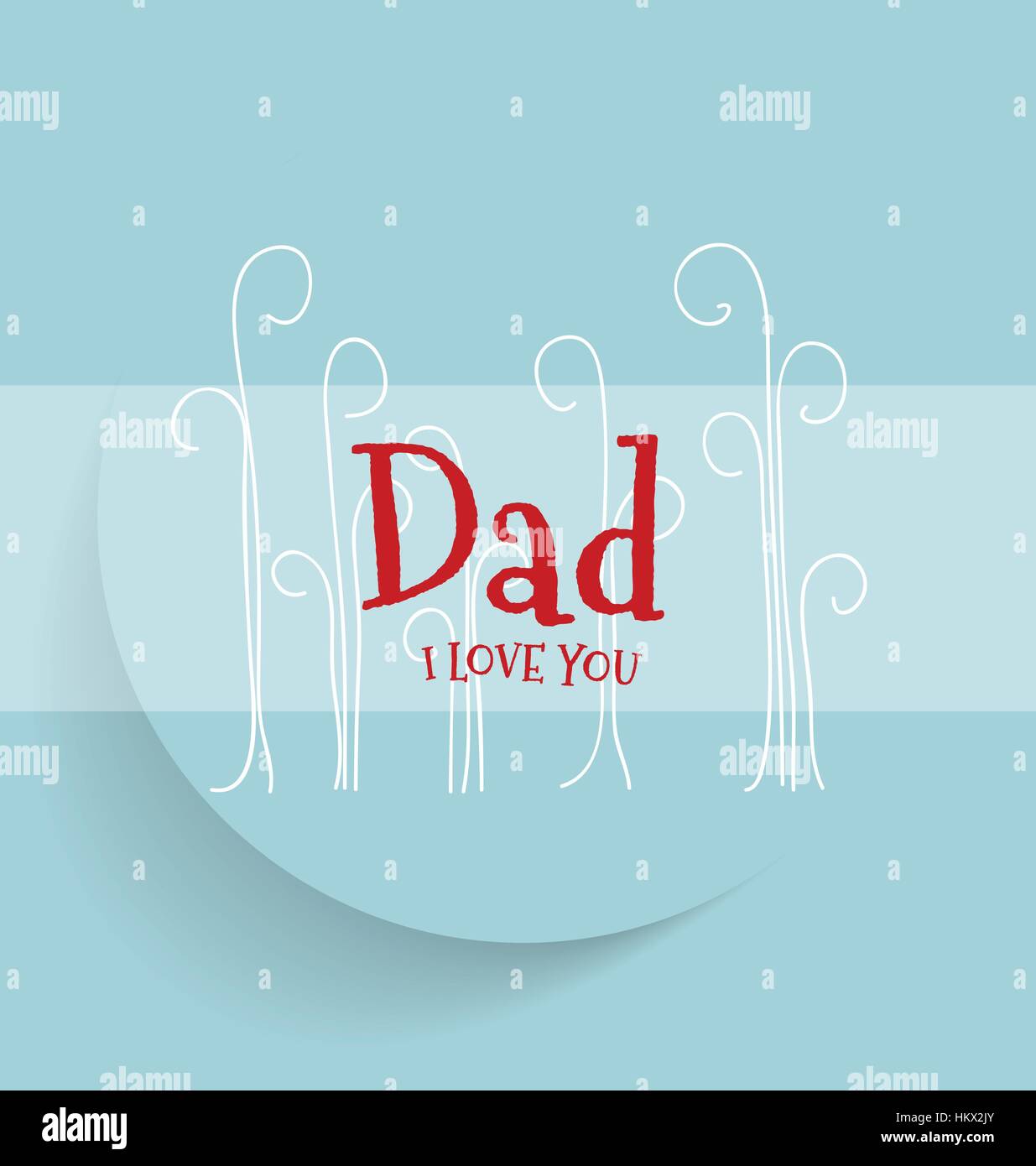 Happy Father's Day with blue background, vector illustration Stock ...