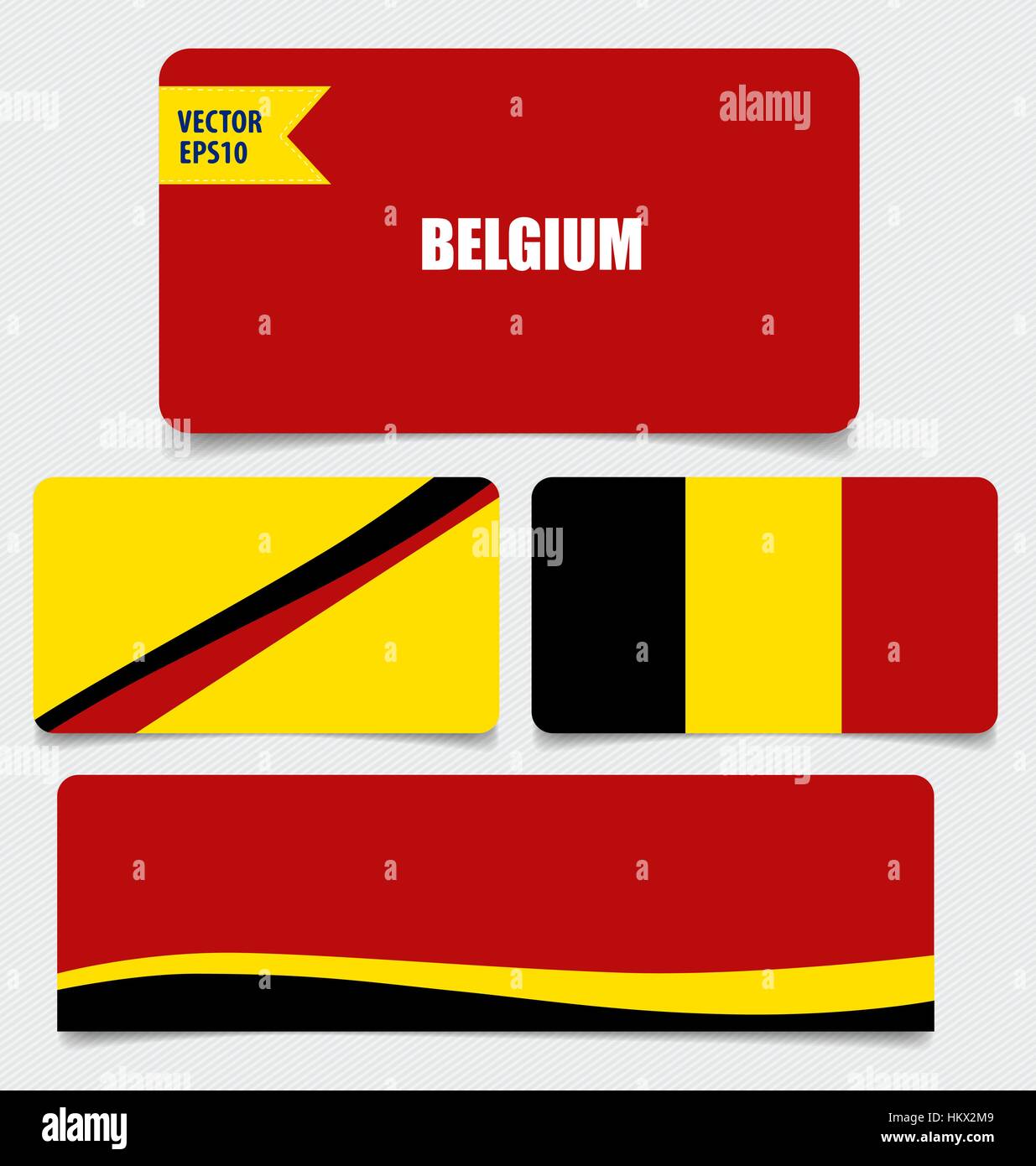 Belgium, Flags concept design. Vector illustration Stock Vector Image ...