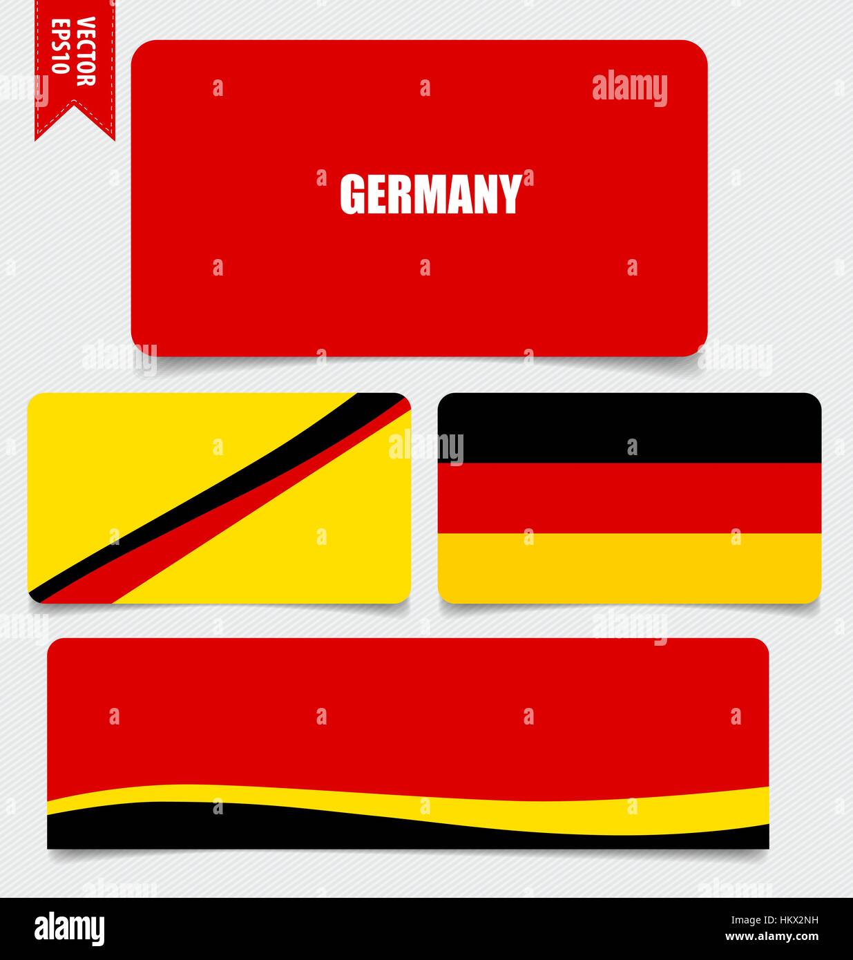 Germany, Flags concept design. Vector illustration Stock Vector Image ...