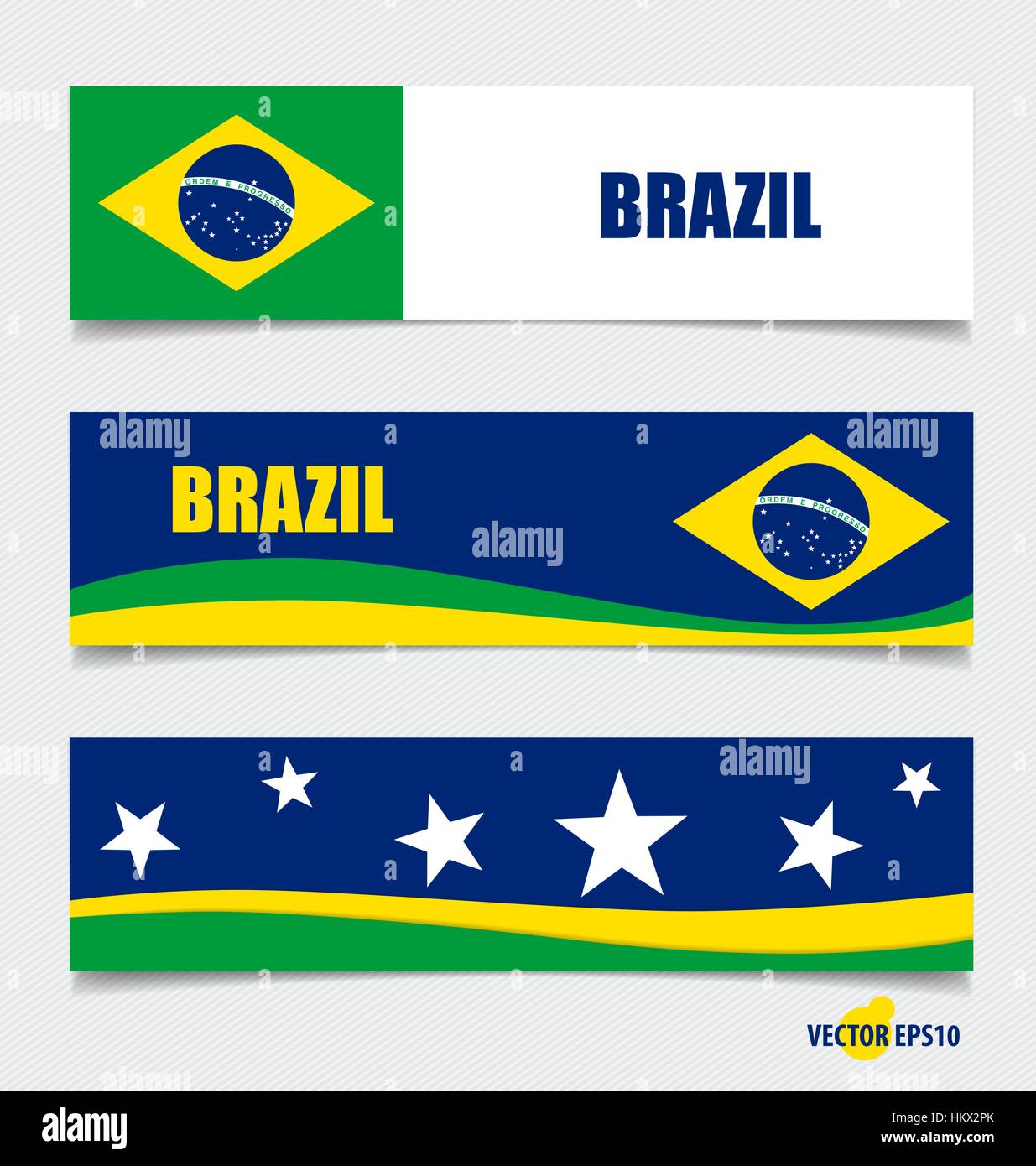Brazil, Flags concept design. Vector illustration Stock Vector Image ...