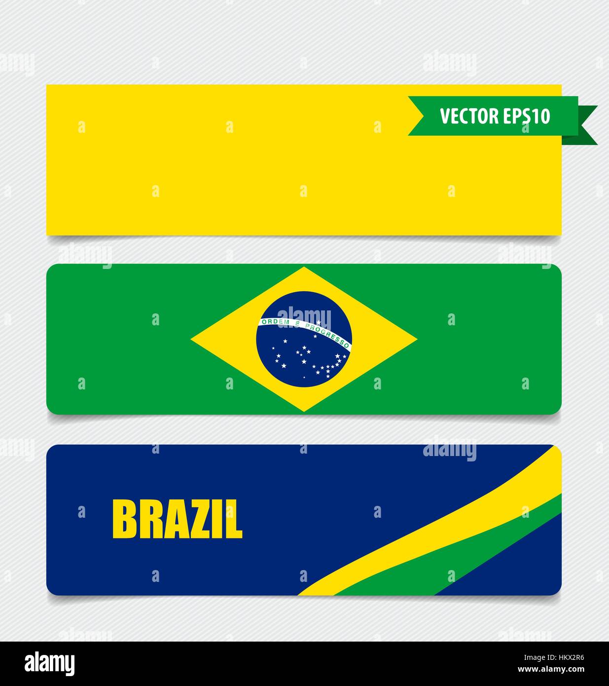 Brazil, Flags concept design. Vector illustration Stock Vector Image ...