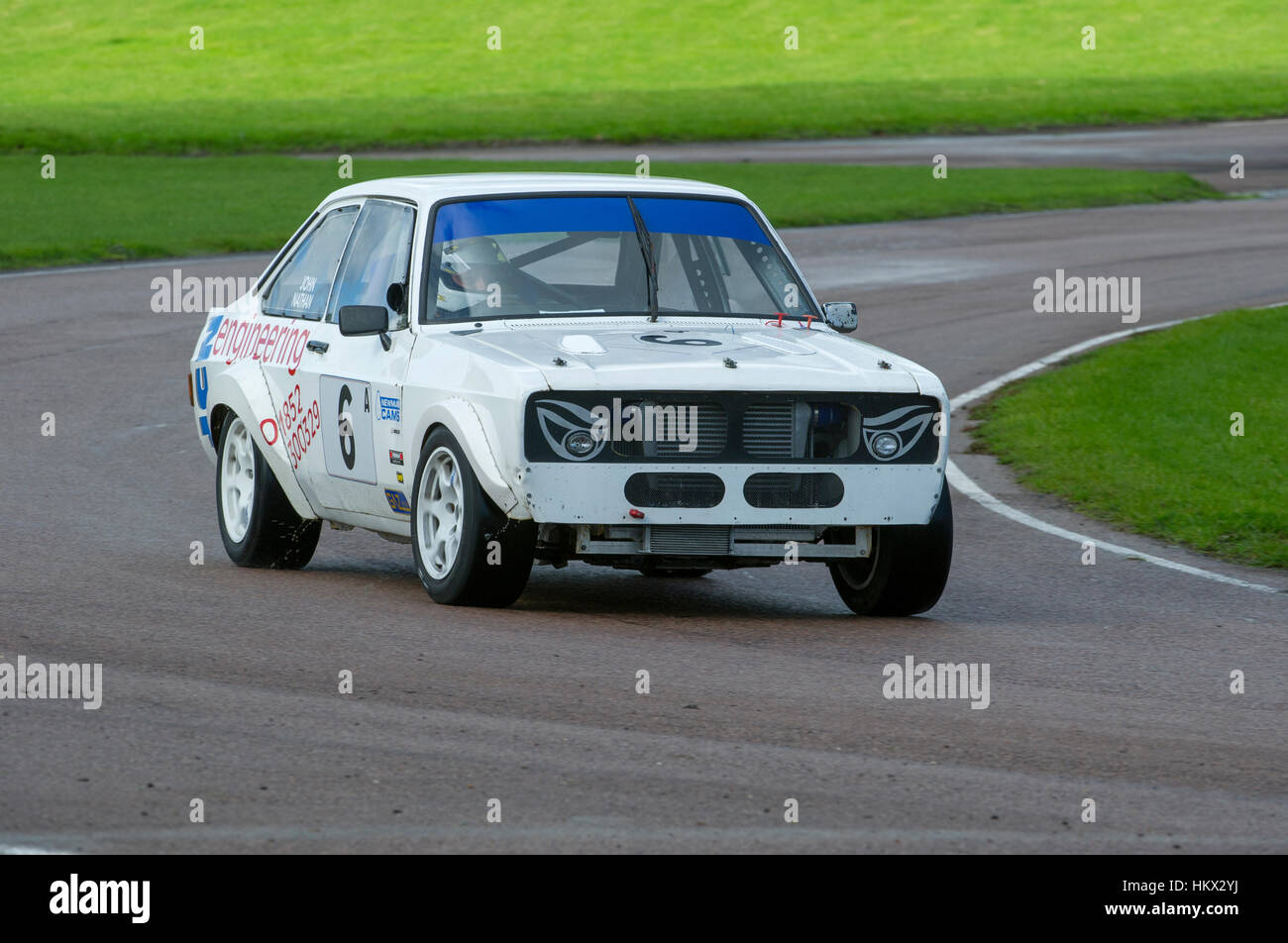 Mk2 Ford Escort on a track day Lydden Hill race track Stock Photo - Alamy