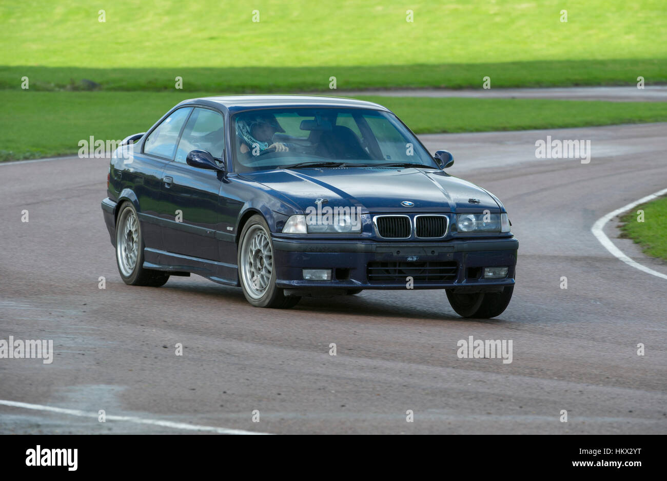 BMW E36 M3 on a track day Lydden Hill race track Stock Photo - Alamy