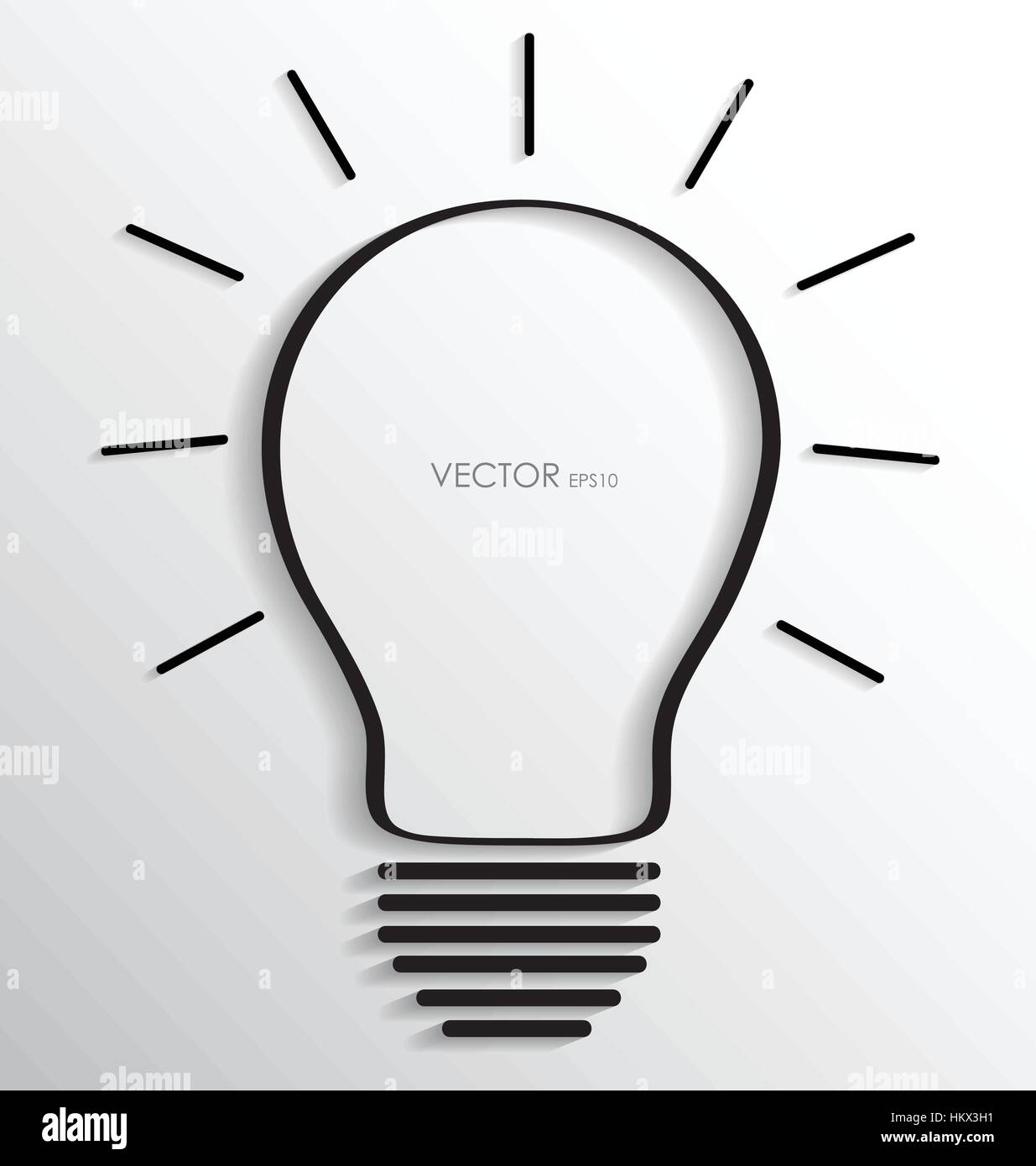Light bulb. Vector illustration Stock Vector Image & Art - Alamy