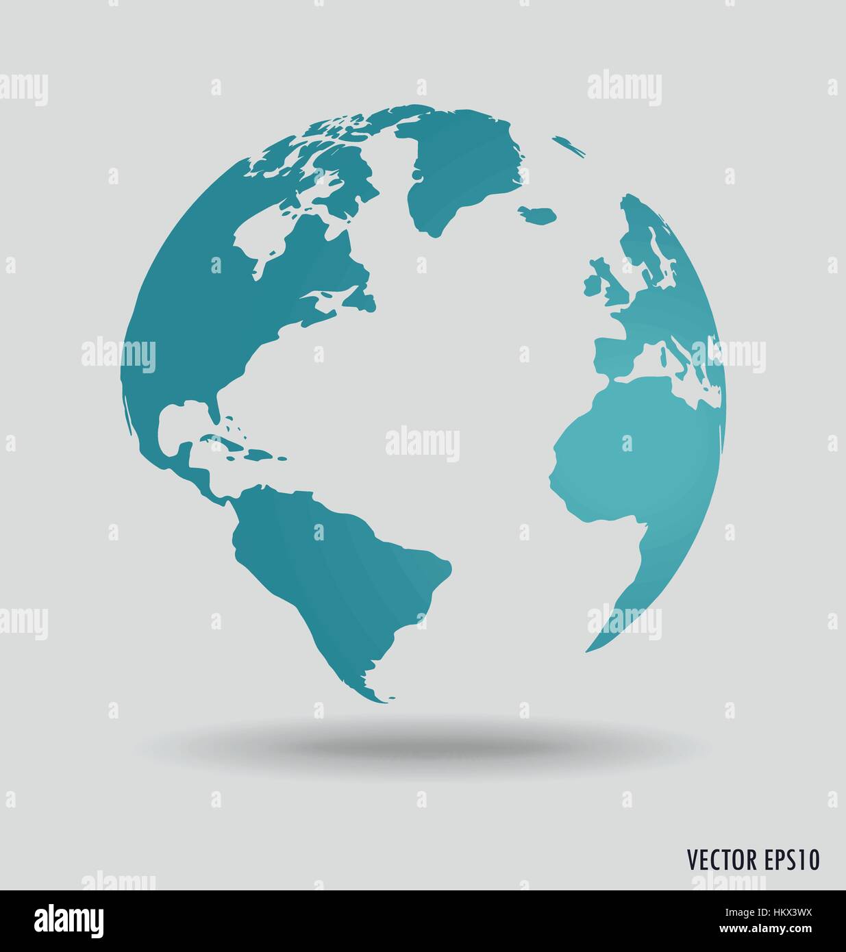 Modern globe. Vector illustration Stock Vector Image & Art - Alamy