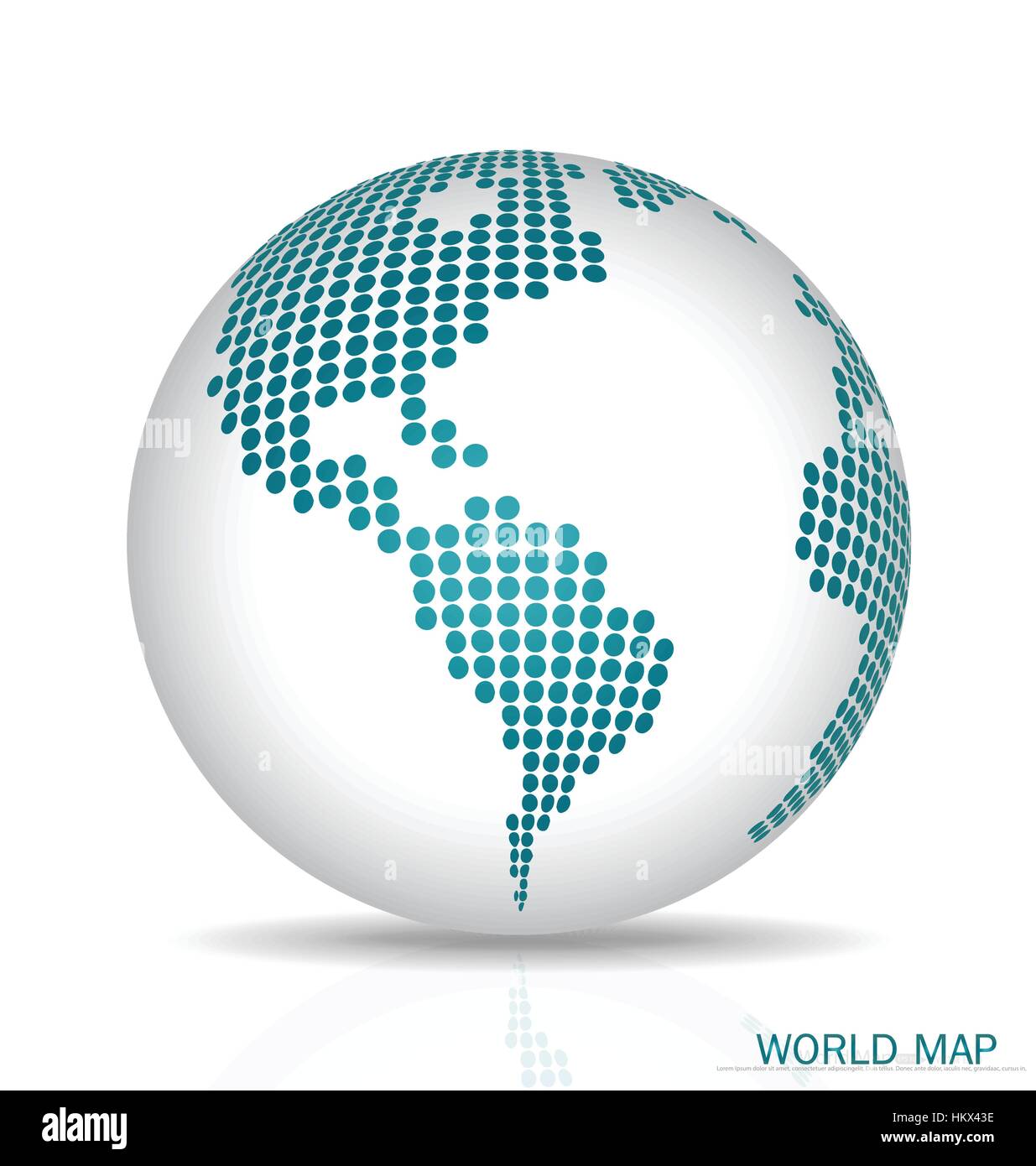 Dotted Globe. Vector illustration Stock Vector Image & Art - Alamy