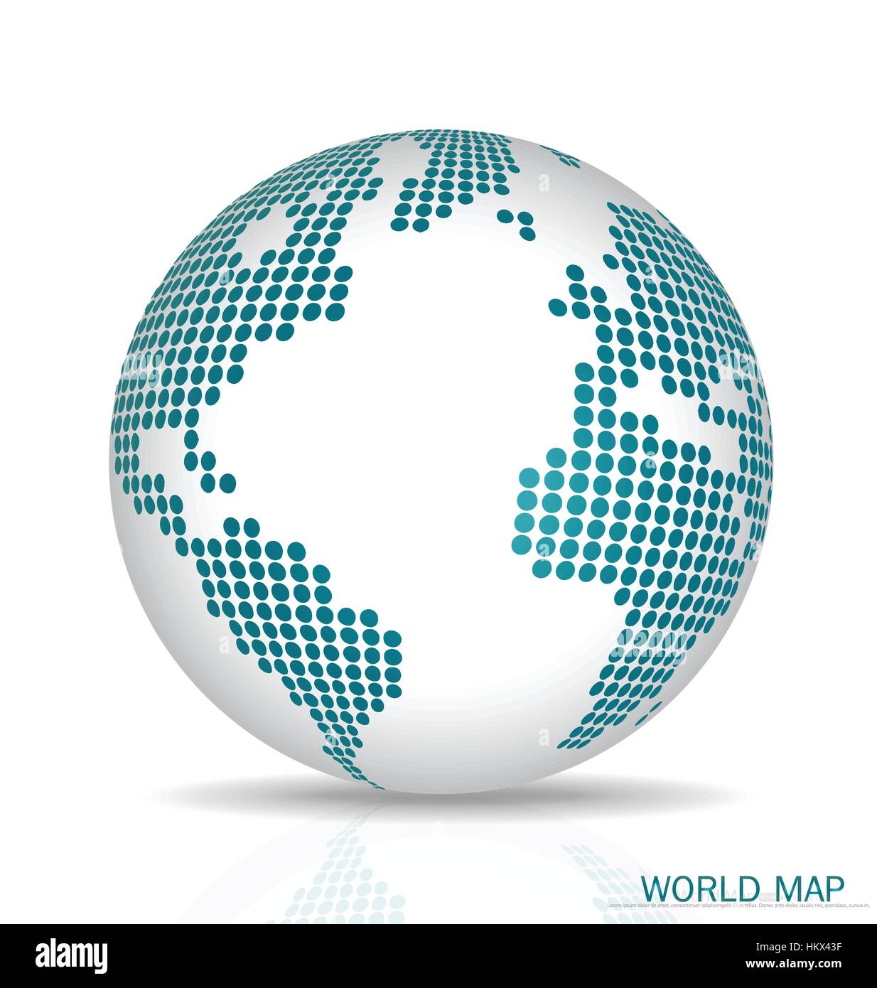Dotted Globe. Vector illustration Stock Vector Image & Art - Alamy