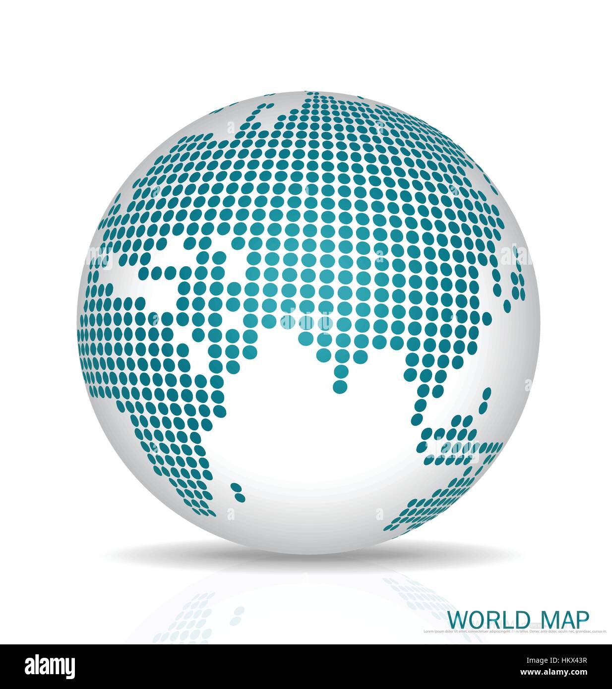 Dotted Globe. Vector illustration Stock Vector Image & Art - Alamy