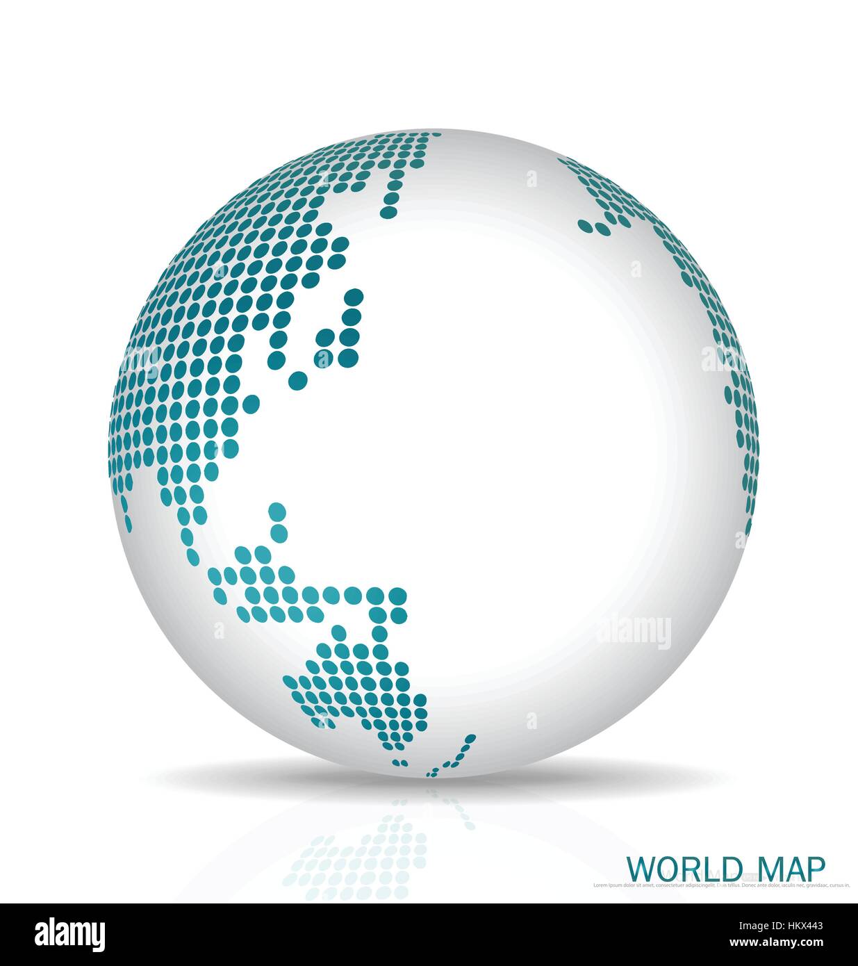 Dotted Globe. Vector illustration Stock Vector Image & Art - Alamy