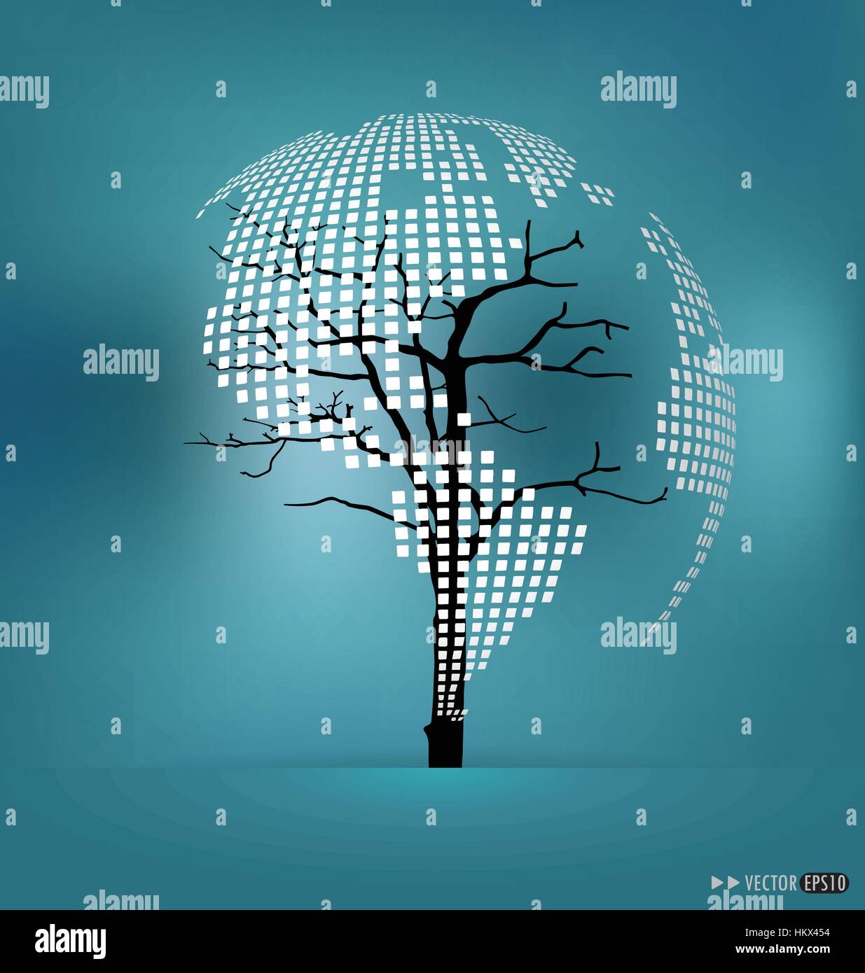 Tree shaped world map. Vector illustration Stock Vector Image & Art - Alamy