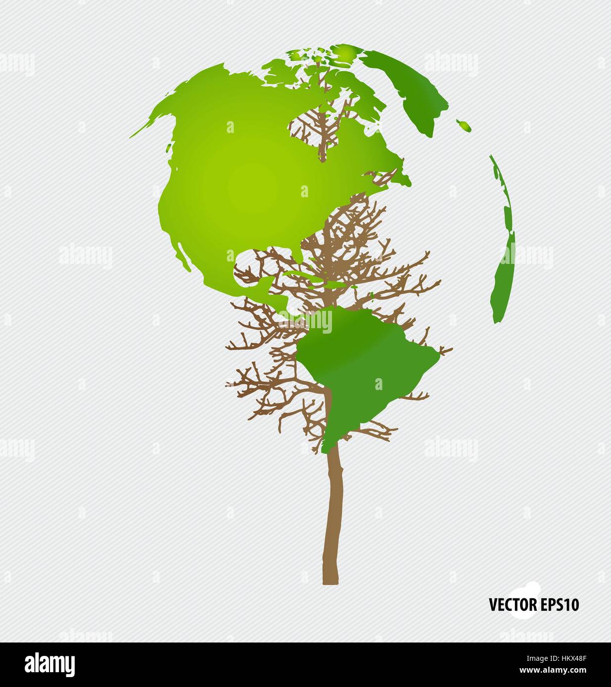Tree shaped world map. Vector illustration Stock Vector Image & Art - Alamy