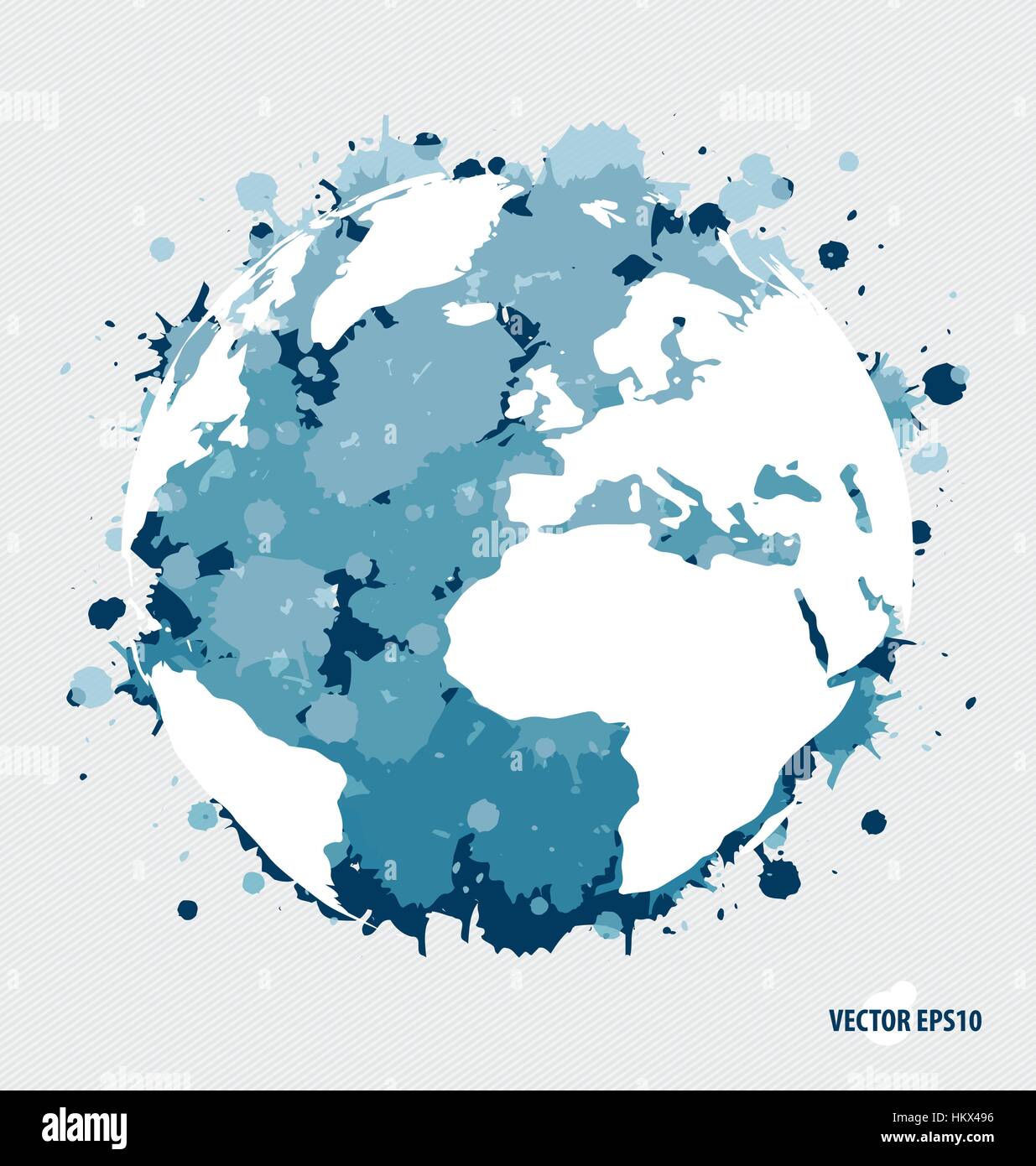 Modern blue globe. Vector Illustration Stock Vector Image & Art - Alamy