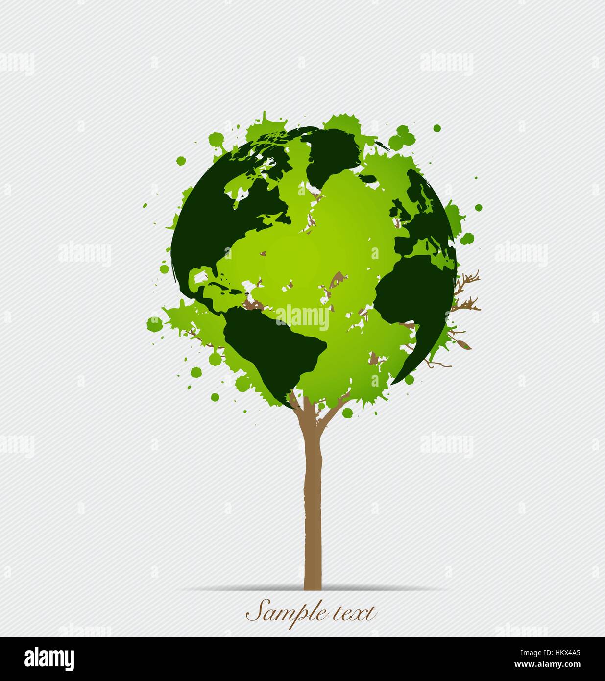 Tree shaped world map. Vector illustration Stock Vector Image & Art - Alamy