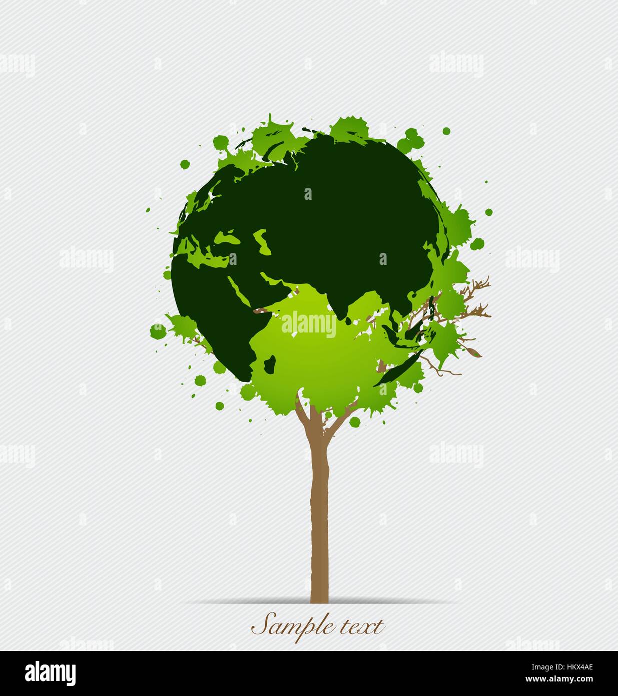 Tree shaped world map. Vector illustration Stock Vector Image & Art - Alamy
