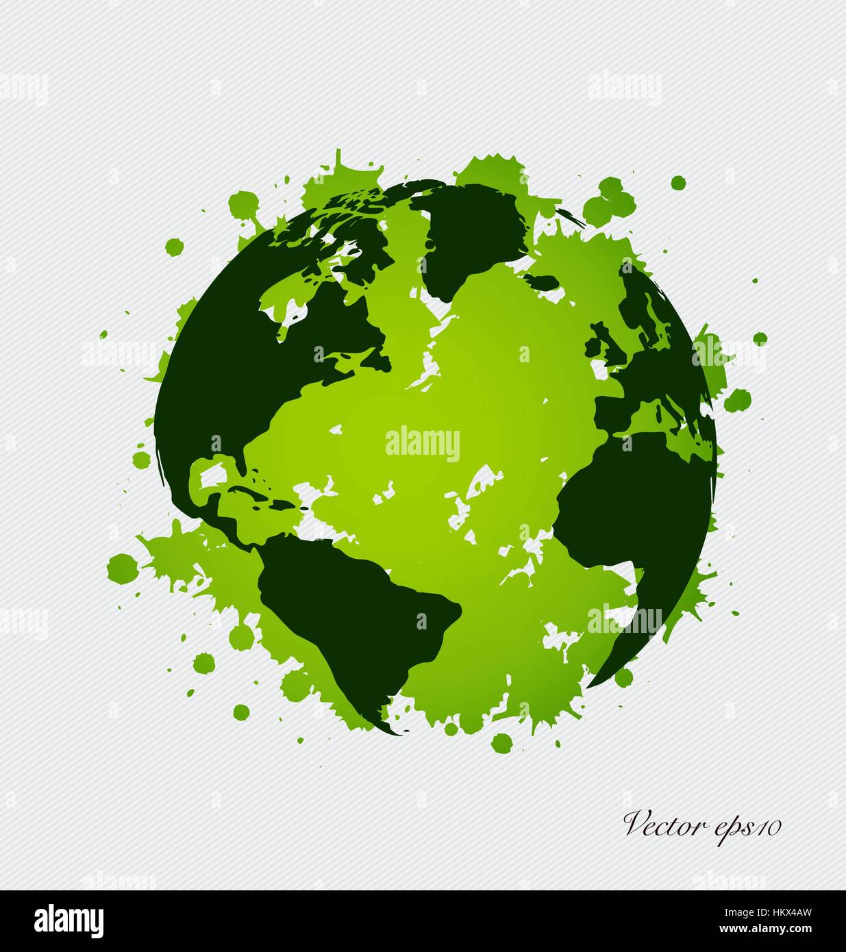 Modern green globe. Vector Illustration Stock Vector Image & Art - Alamy
