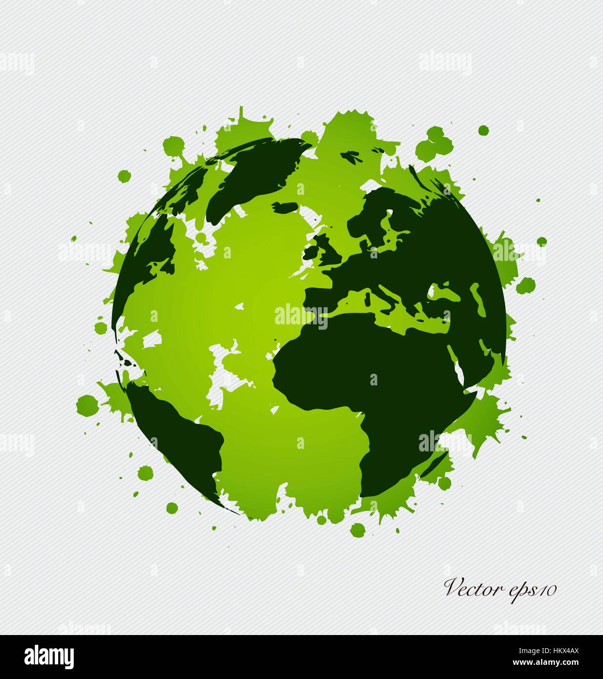 Modern green globe. Vector Illustration Stock Vector Image & Art - Alamy