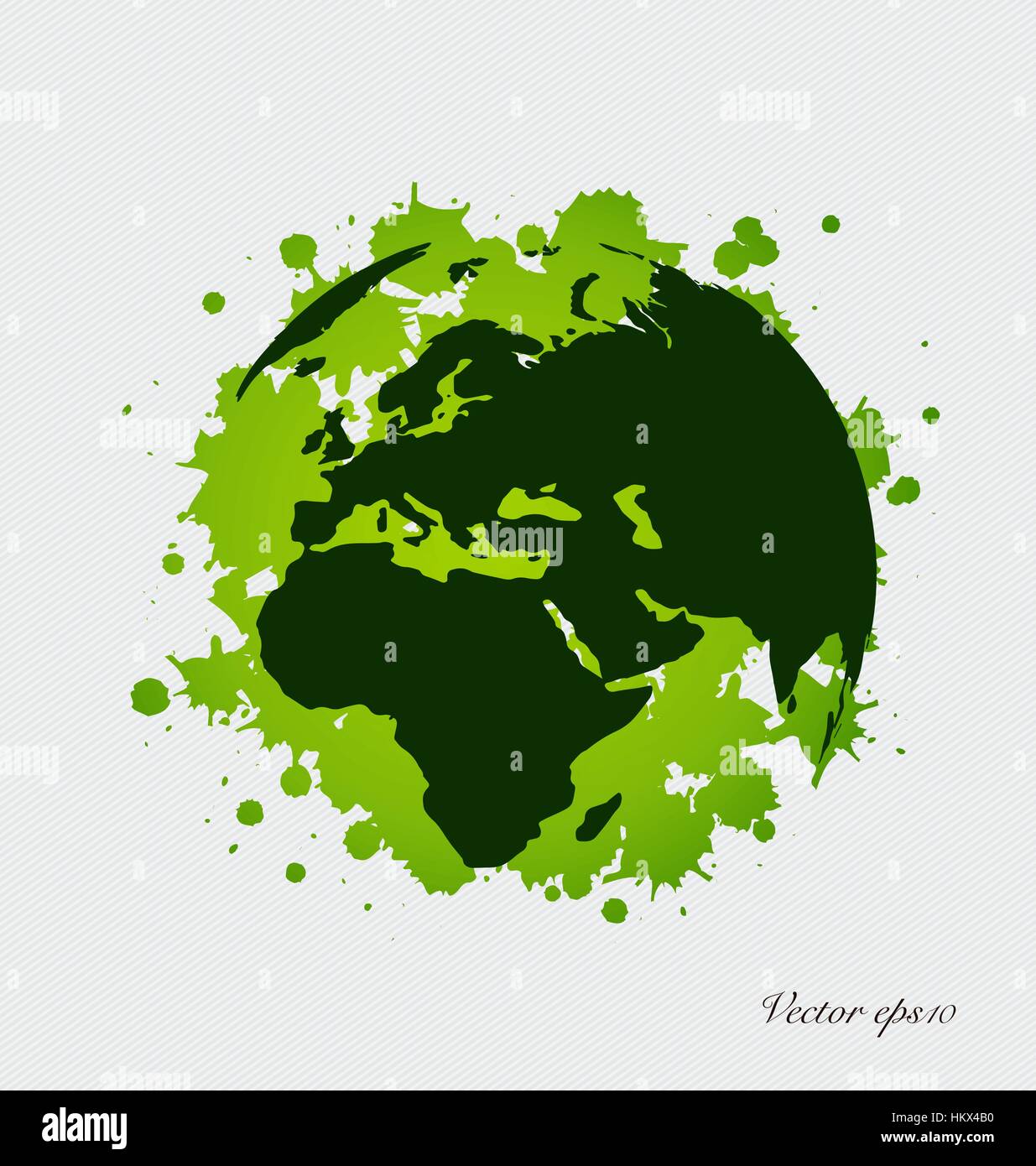 Modern green globe. Vector Illustration Stock Vector Image & Art - Alamy