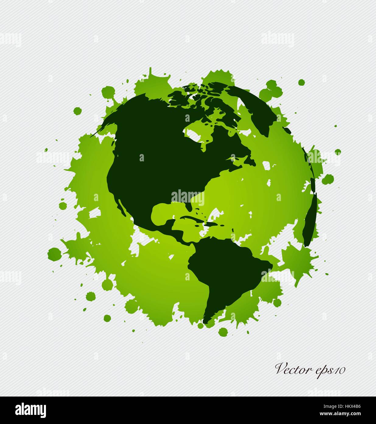 Modern green globe. Vector Illustration Stock Vector Image & Art - Alamy