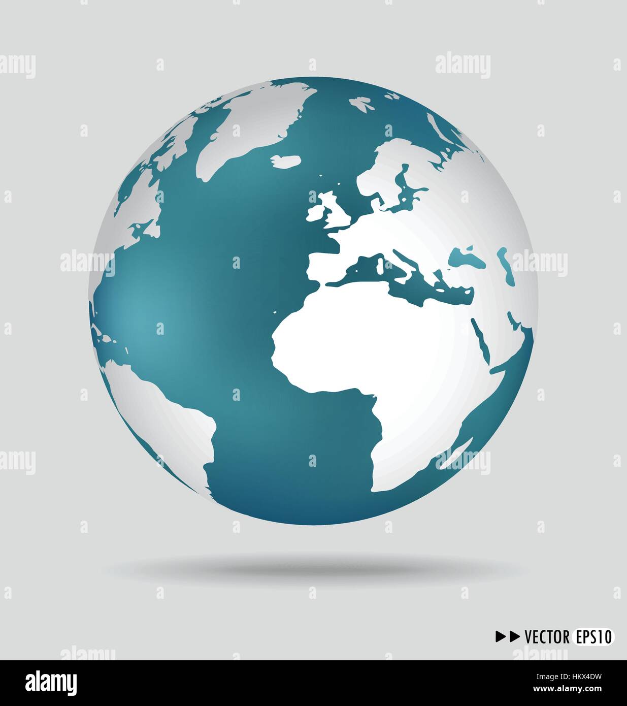Modern globe. Vector illustration Stock Vector Image & Art - Alamy