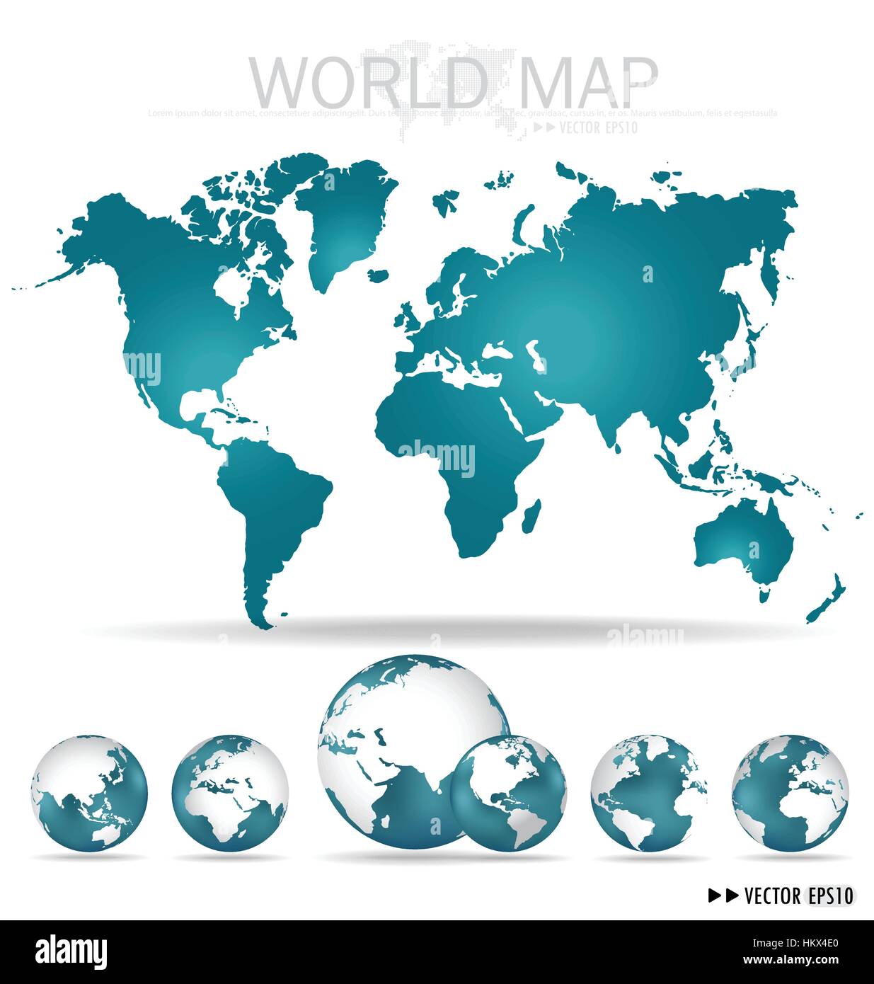 World map. Vector Illustration Stock Vector Image & Art - Alamy