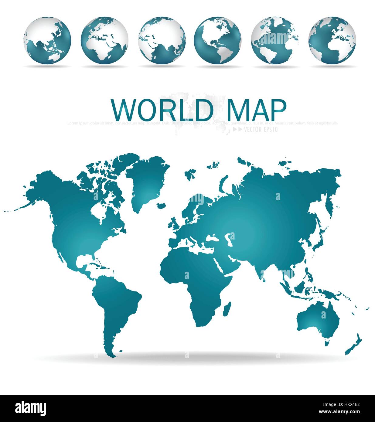 World map. Vector Illustration Stock Vector Image & Art - Alamy