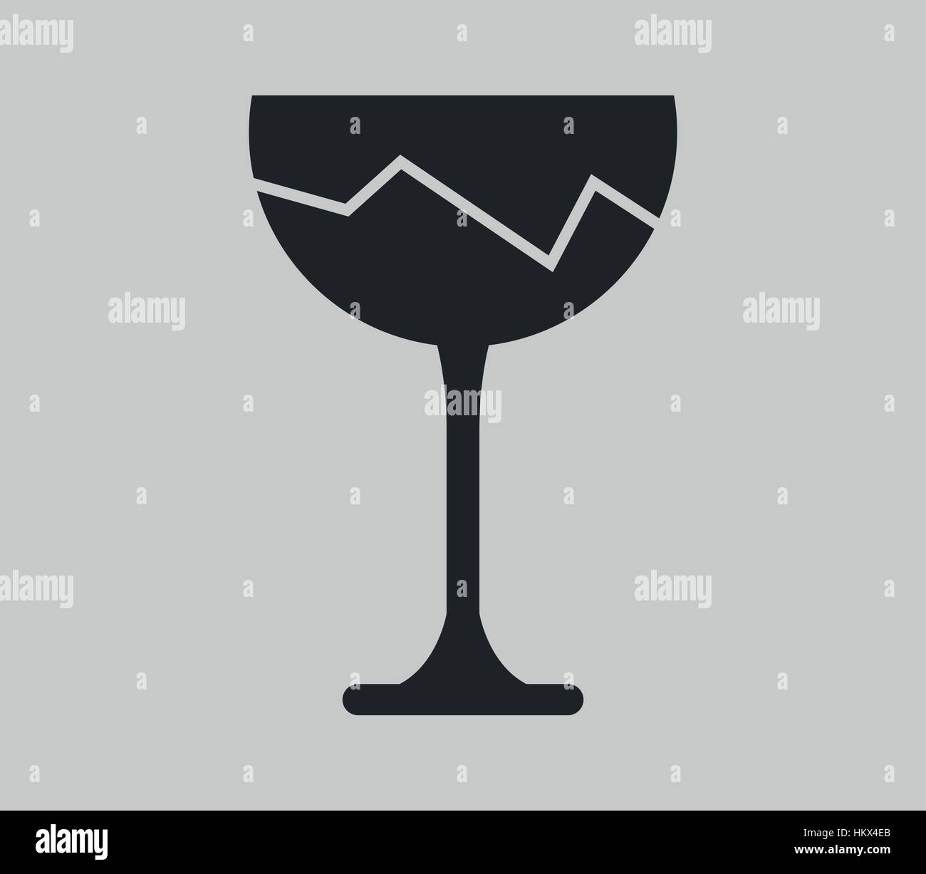 Broken Glass Icon Stock Vector Image And Art Alamy