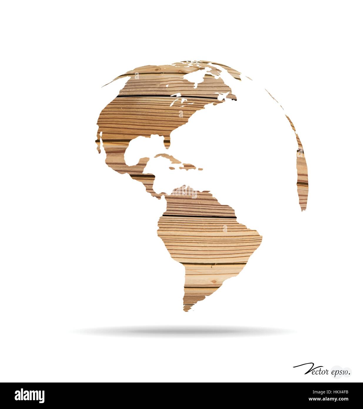 Wooden world. Vector illustration Stock Vector Image & Art - Alamy