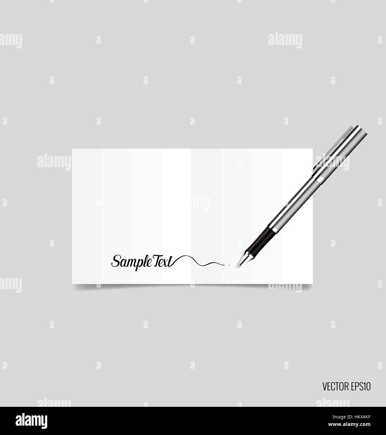 Collection of white note papers, ready for your message. Vector ...