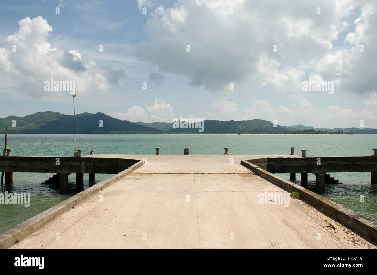 Pier for passengers use service boat go to phuket and Koh Yao Yai with ...