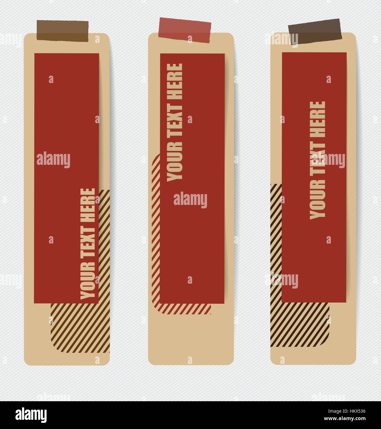 Note papers, ready for your message. Vector illustration Stock Vector ...