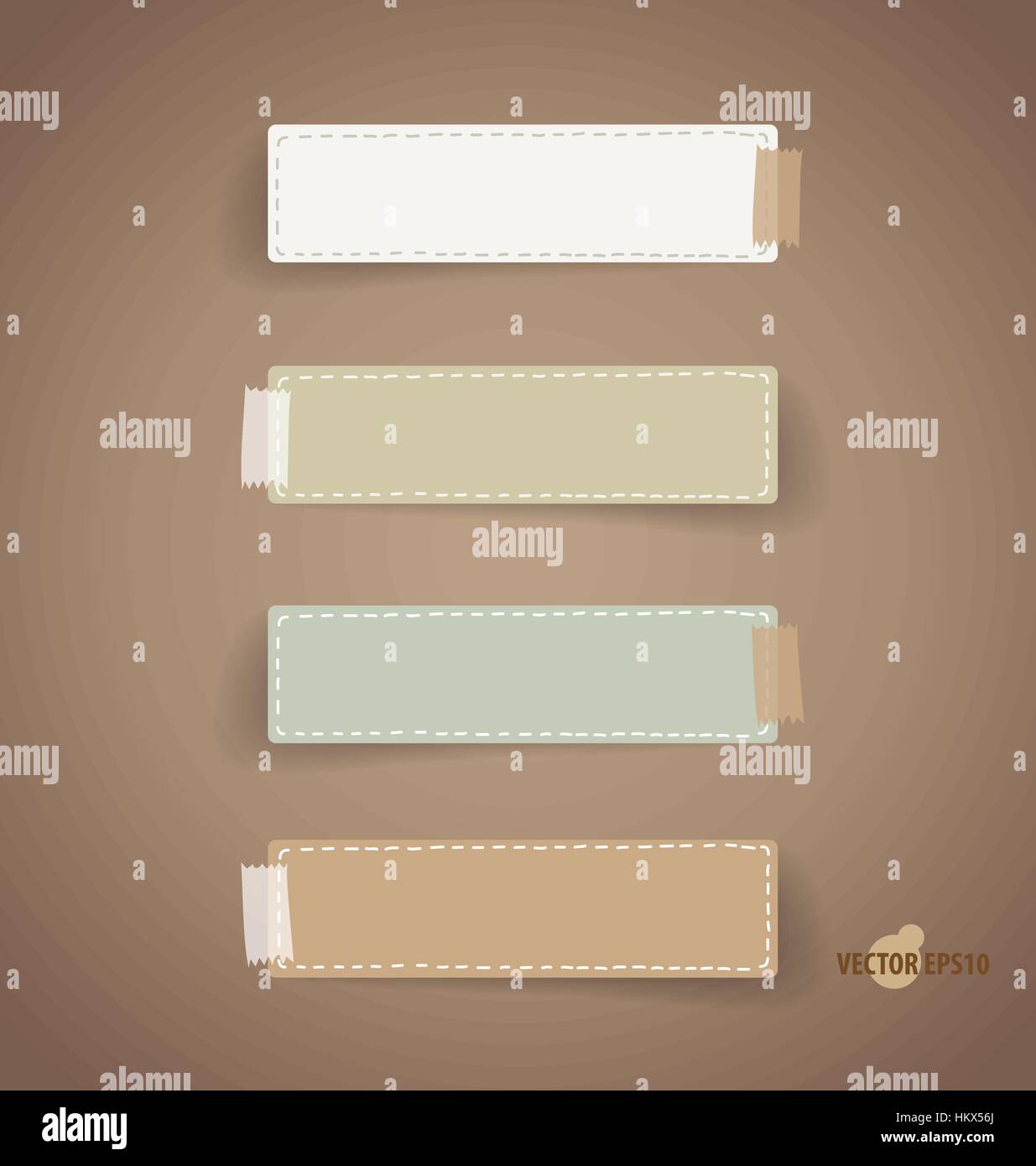 Vintage paper designs (note paper). Vector illustration Stock Vector ...