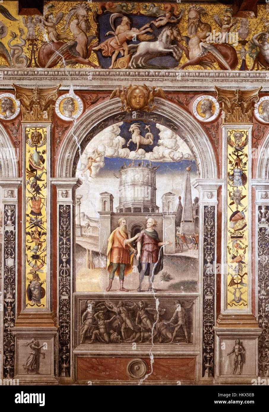 This artwork by Giovanni Maria Falconetto, titled 'Sign of Capricorn ...