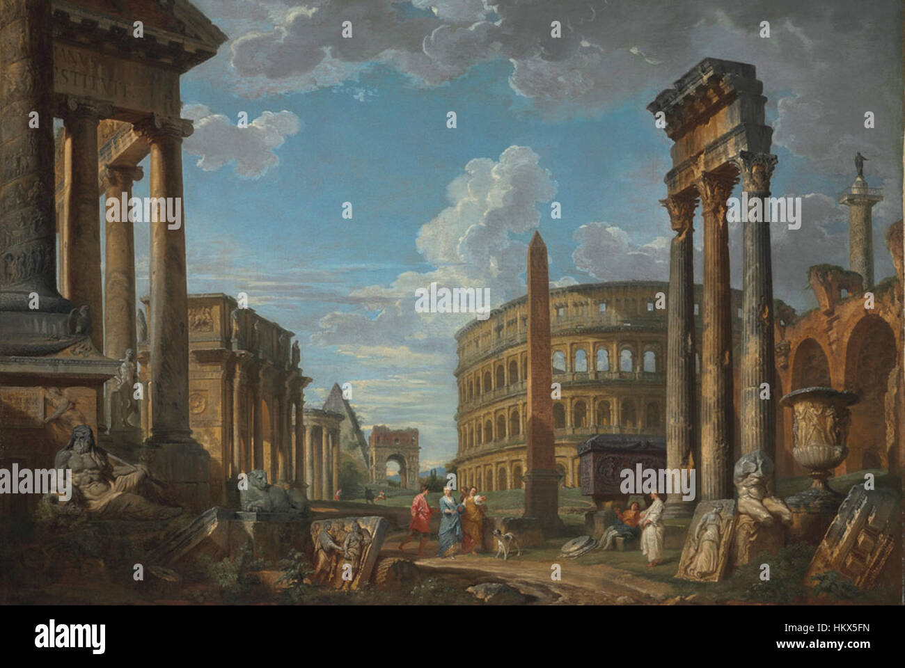 Giovanni Paolo Panini’s 'An Architectural Capriccio' is a painting that ...