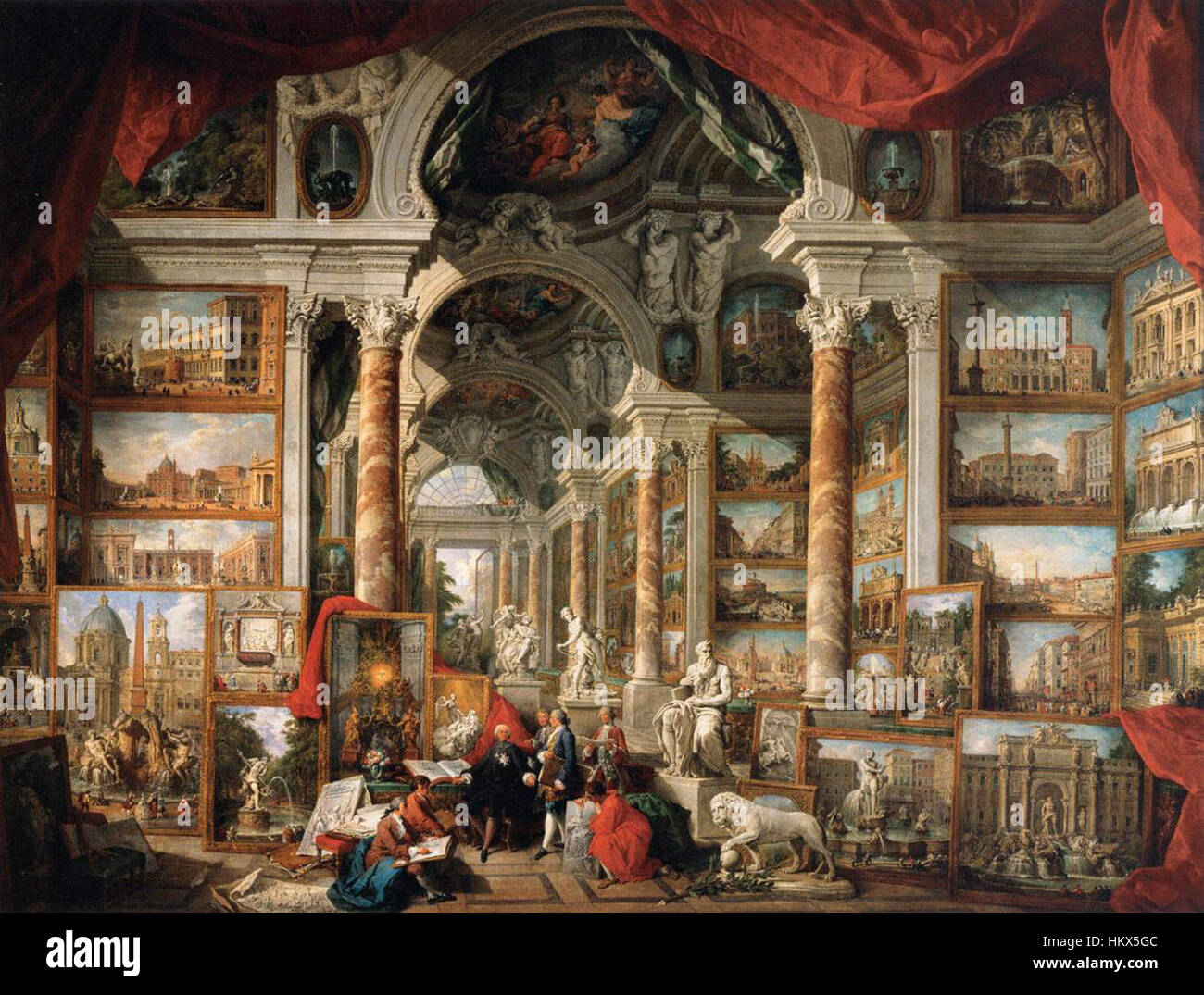 Giovanni Paolo Pannini - Gallery of Views of Modern Rome - WGA16980 ...