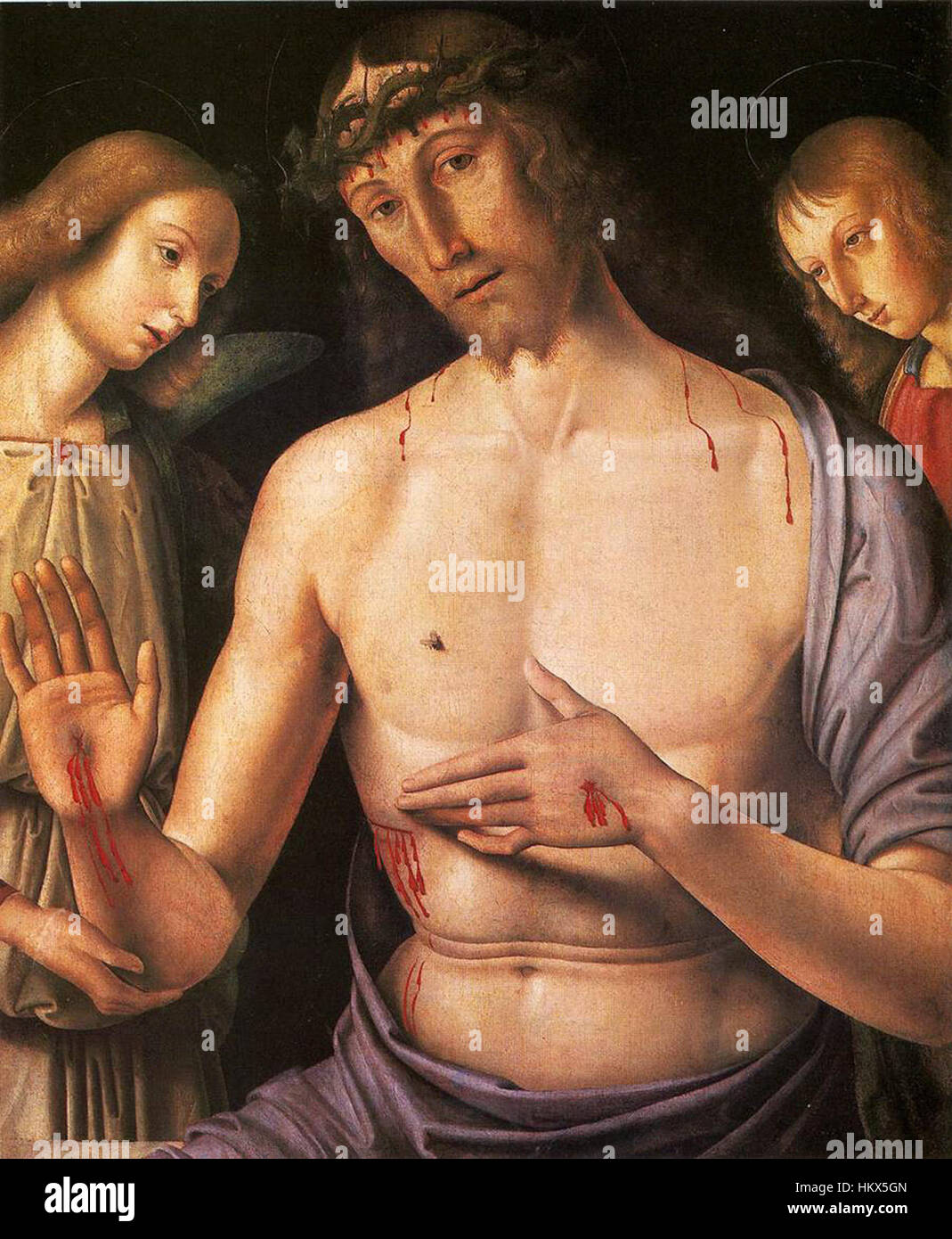 Giovanni Santi's 'Man of Sorrows' depicts the emotional intensity of ...