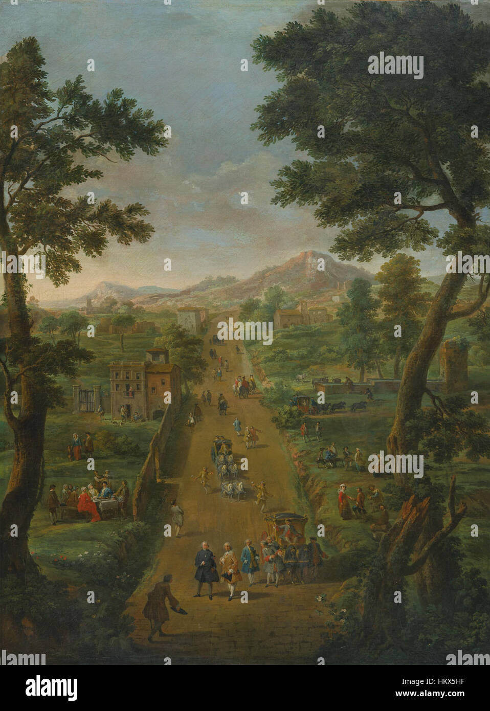 This painting by Giovanni Paolo Panini, created during the 18th century ...