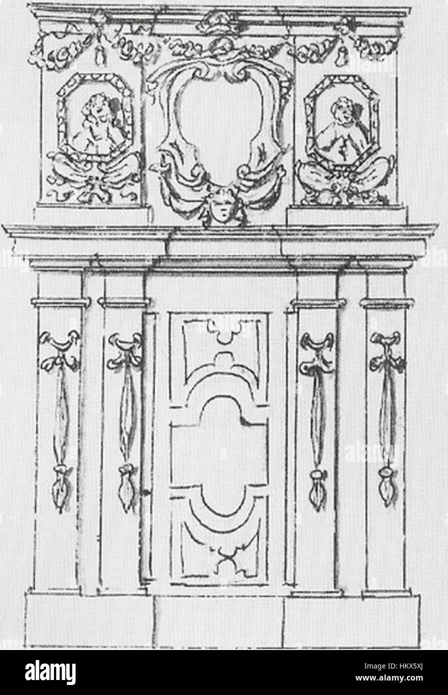 Gisleni Marble Room Stock Photo - Alamy