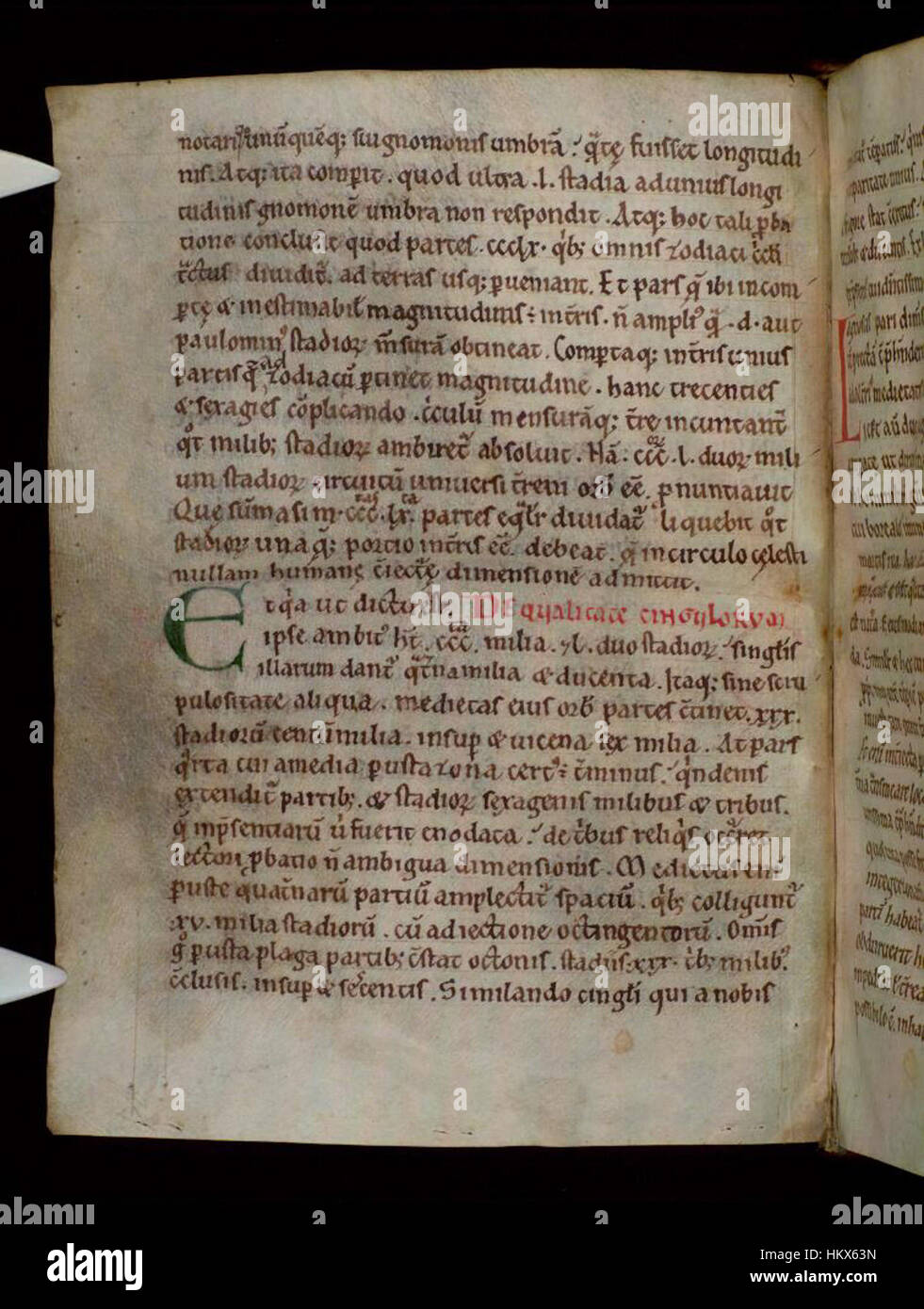 A page from the 'Opusculum de ratione spere' manuscript, housed in the ...