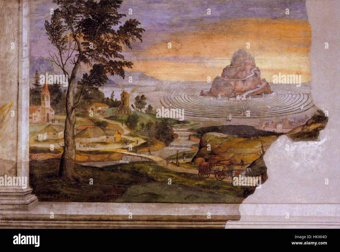 This painting by Giulio Romano illustrates the scene of Ajax defending ...