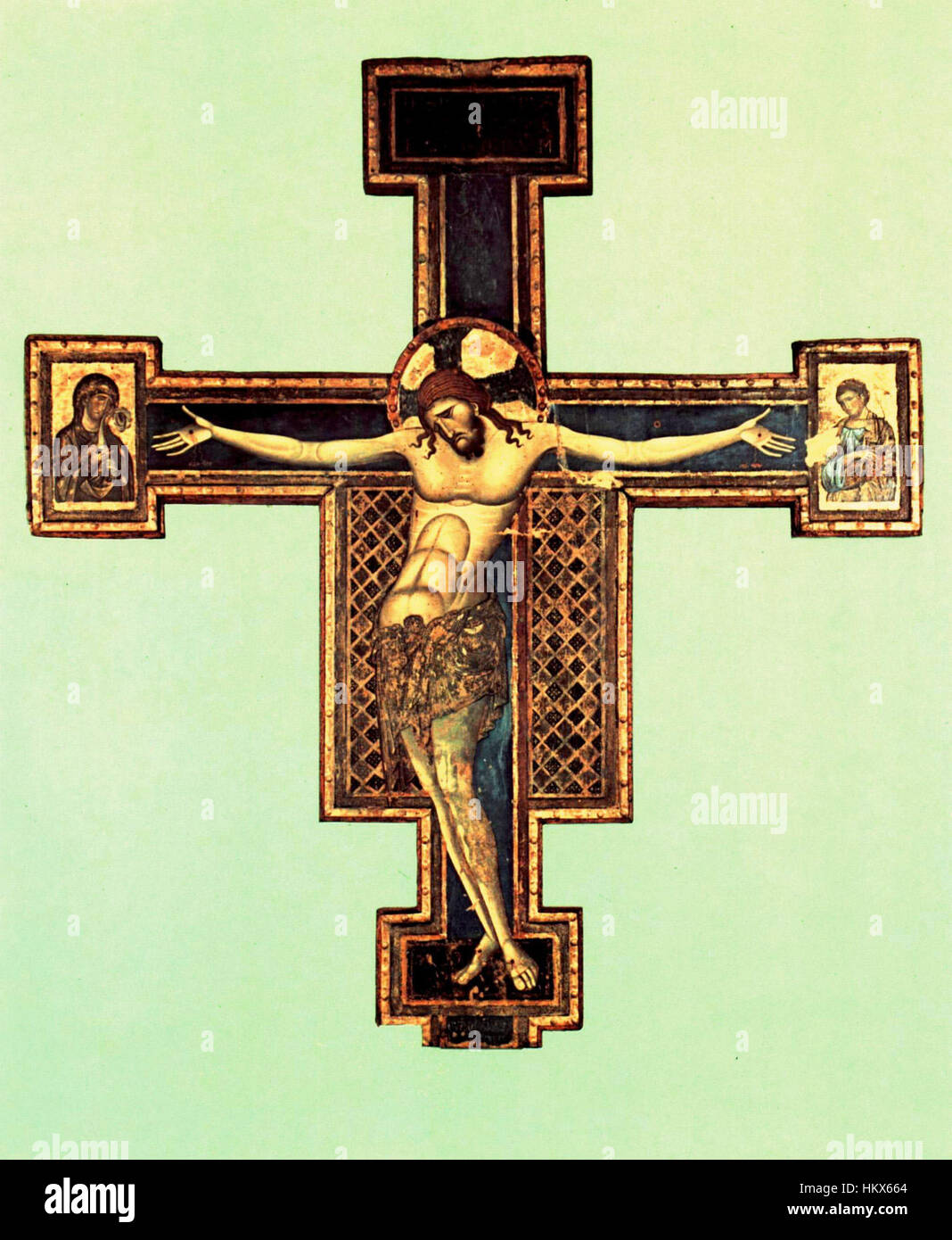 Giunta Pisano's work reflects the Gothic style of the 14th century ...