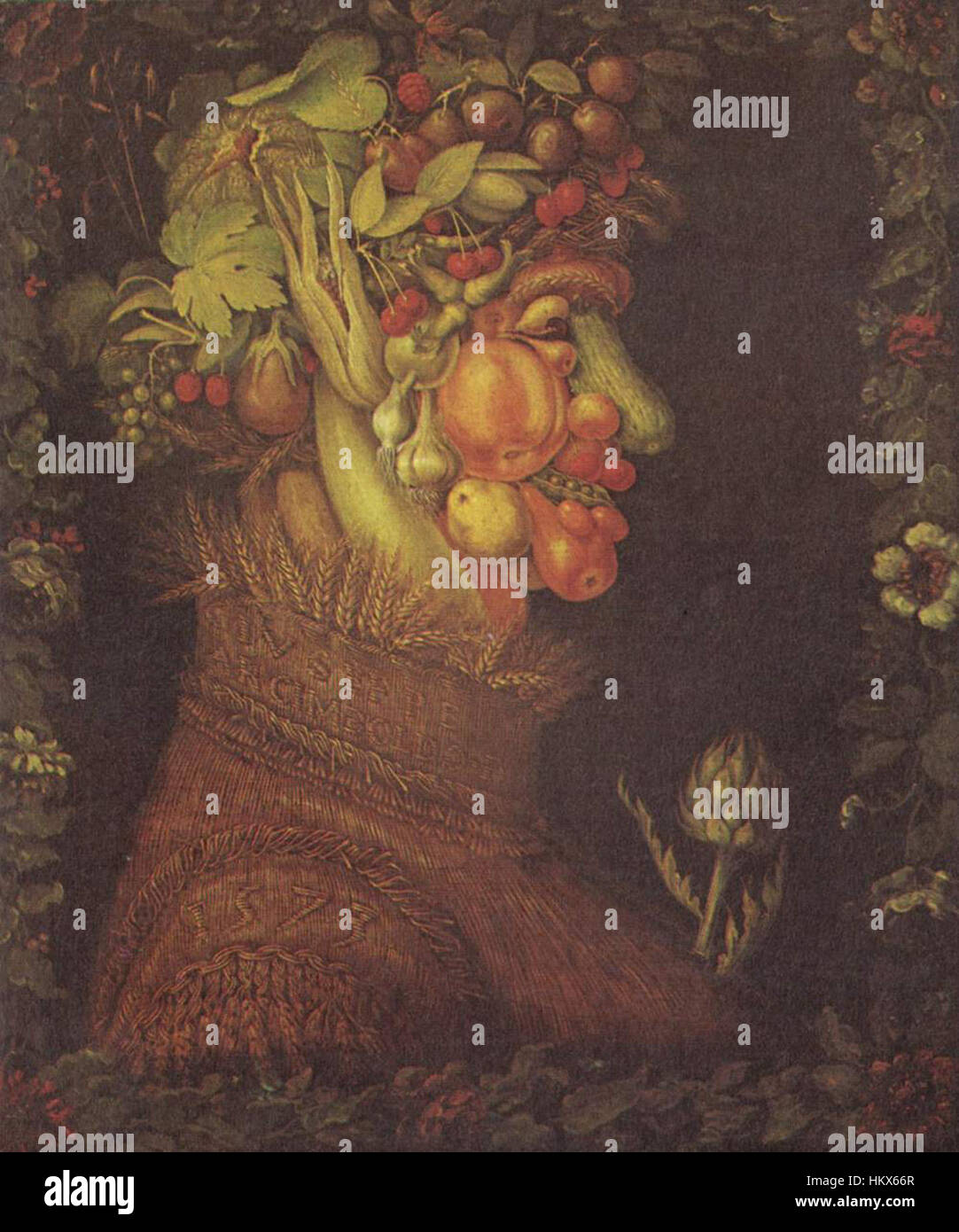 Giuseppe Arcimboldo's work is celebrated for his imaginative and ...
