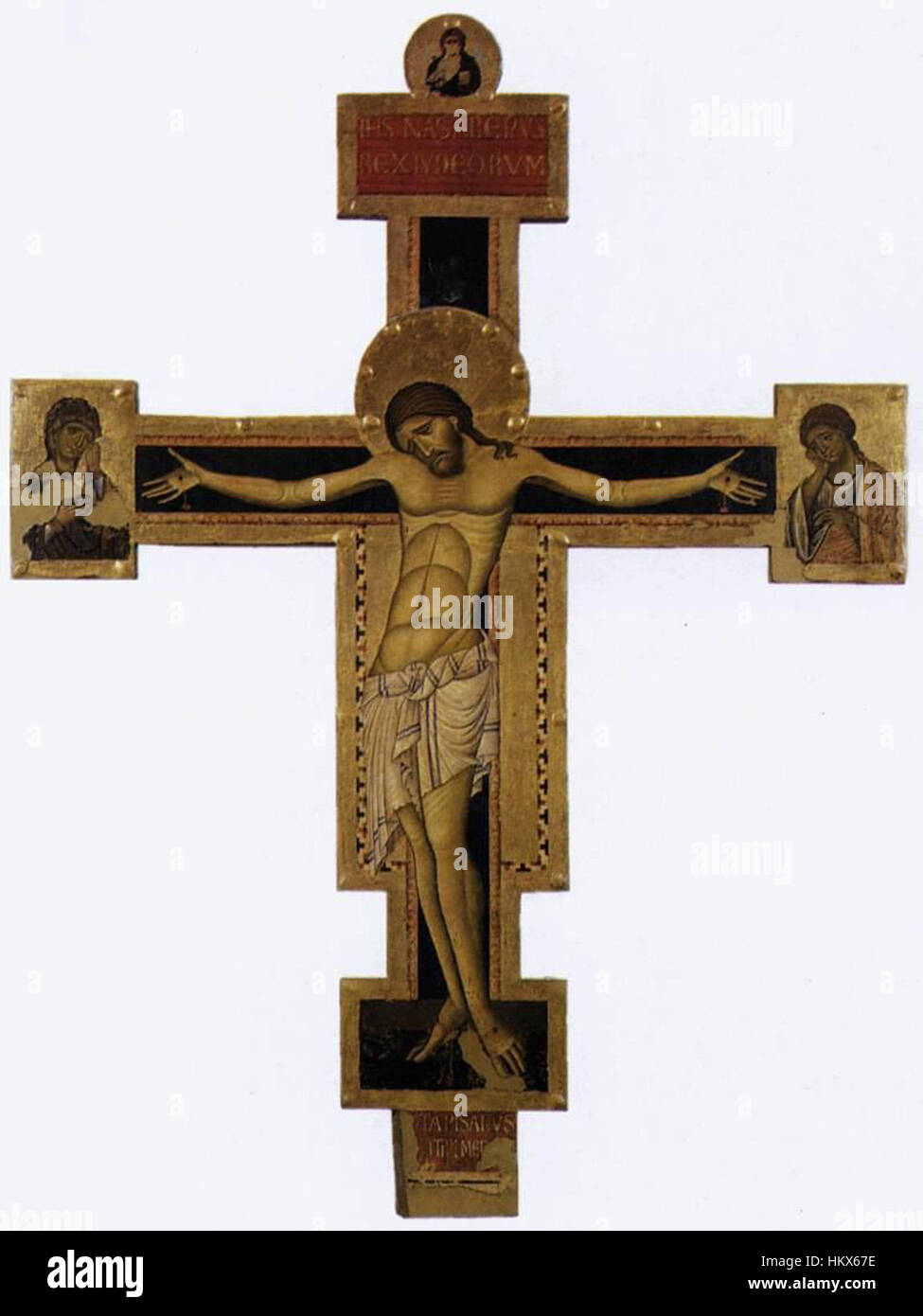 Giunta Pisano’s 'Crucifix' is a medieval painting depicting the ...