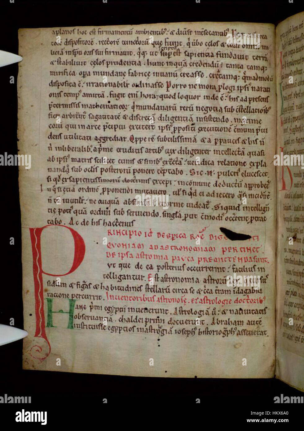 The 'Opusculum de ratione spere' manuscript, housed in the Bodleian ...