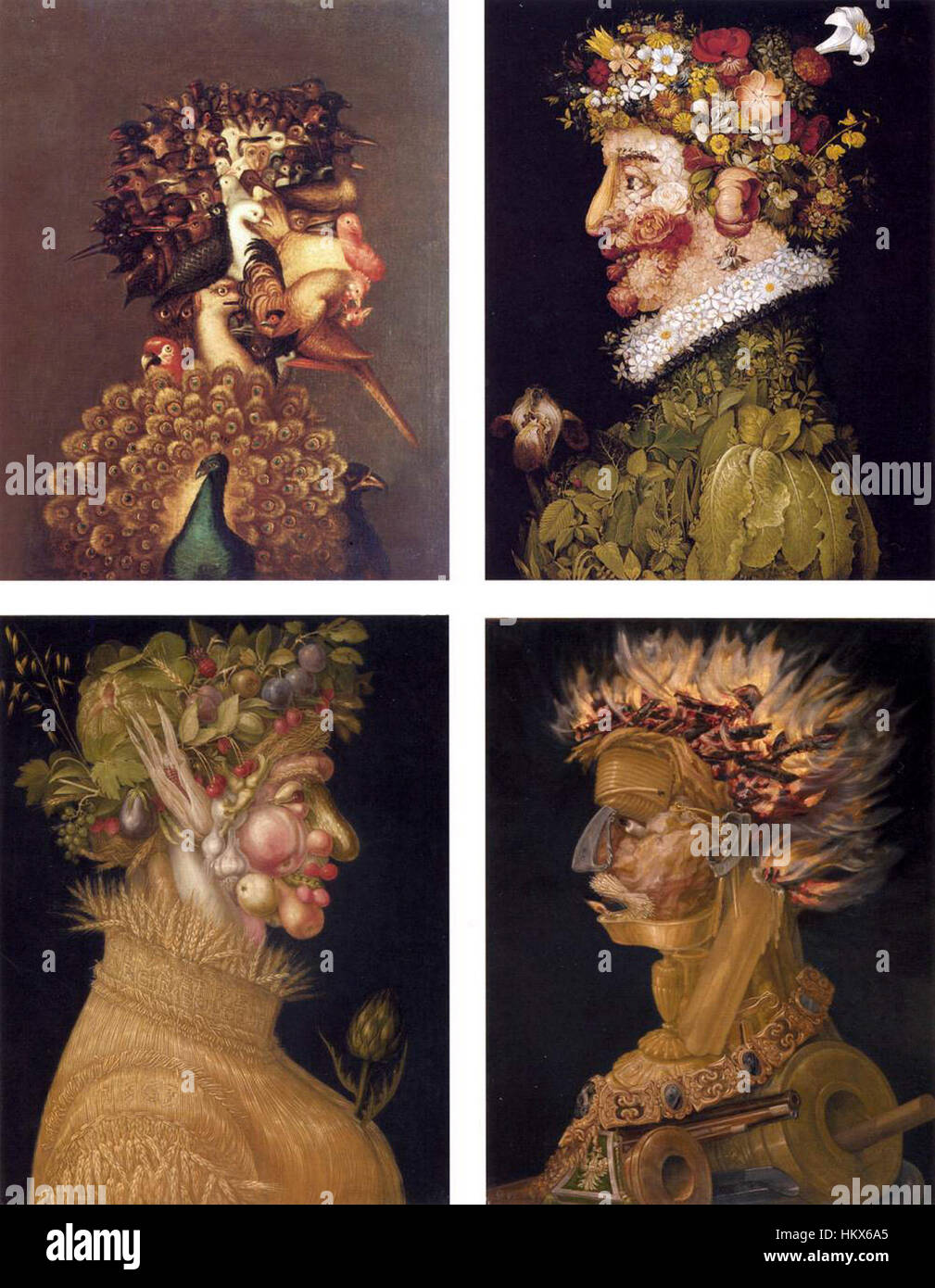 Giuseppe Arcimboldo's 'Pairs of Allegories' is a masterful work ...