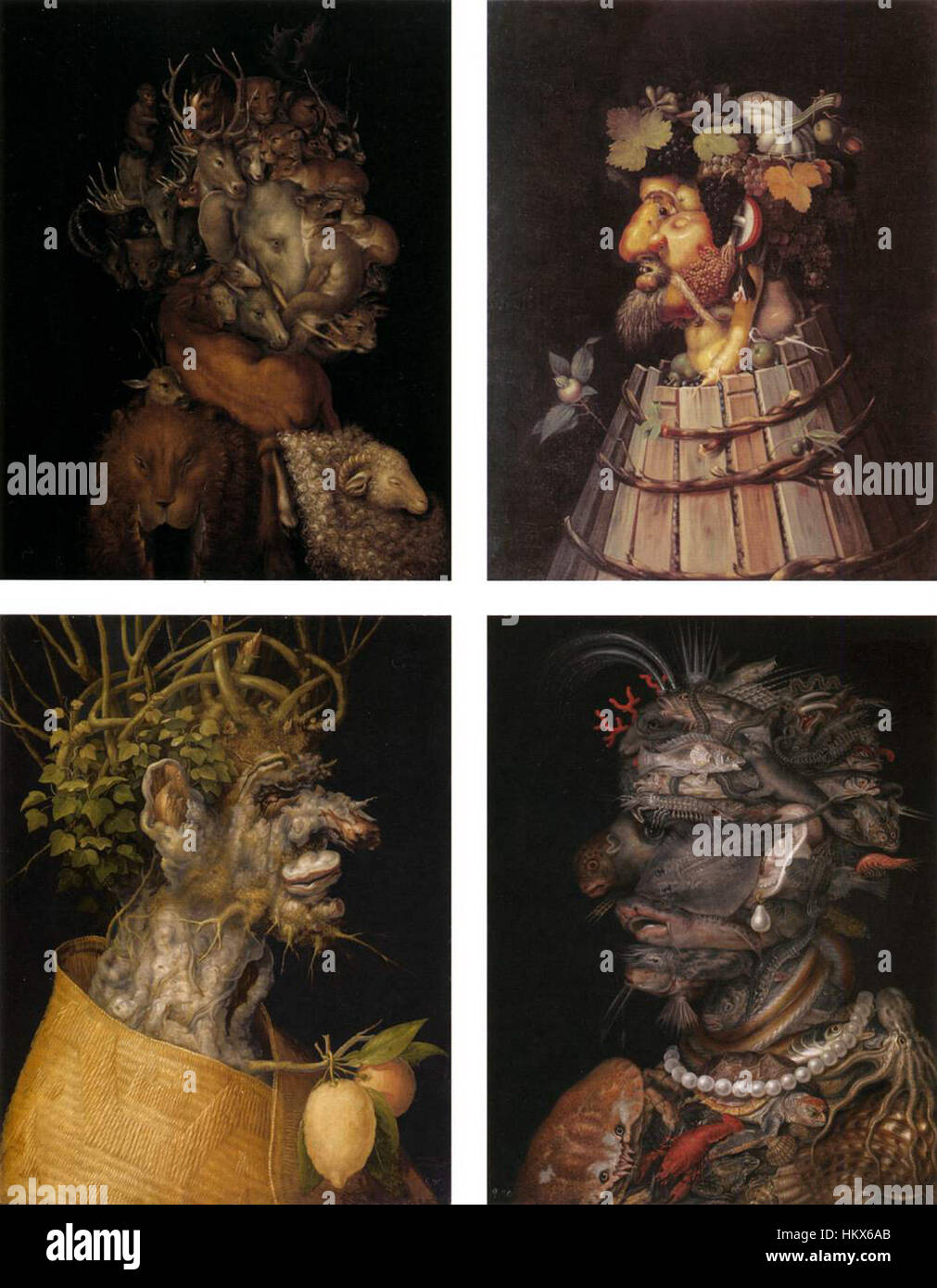 Giuseppe Arcimboldo’s ‘Pairs of Allegories’ is a whimsical and ...