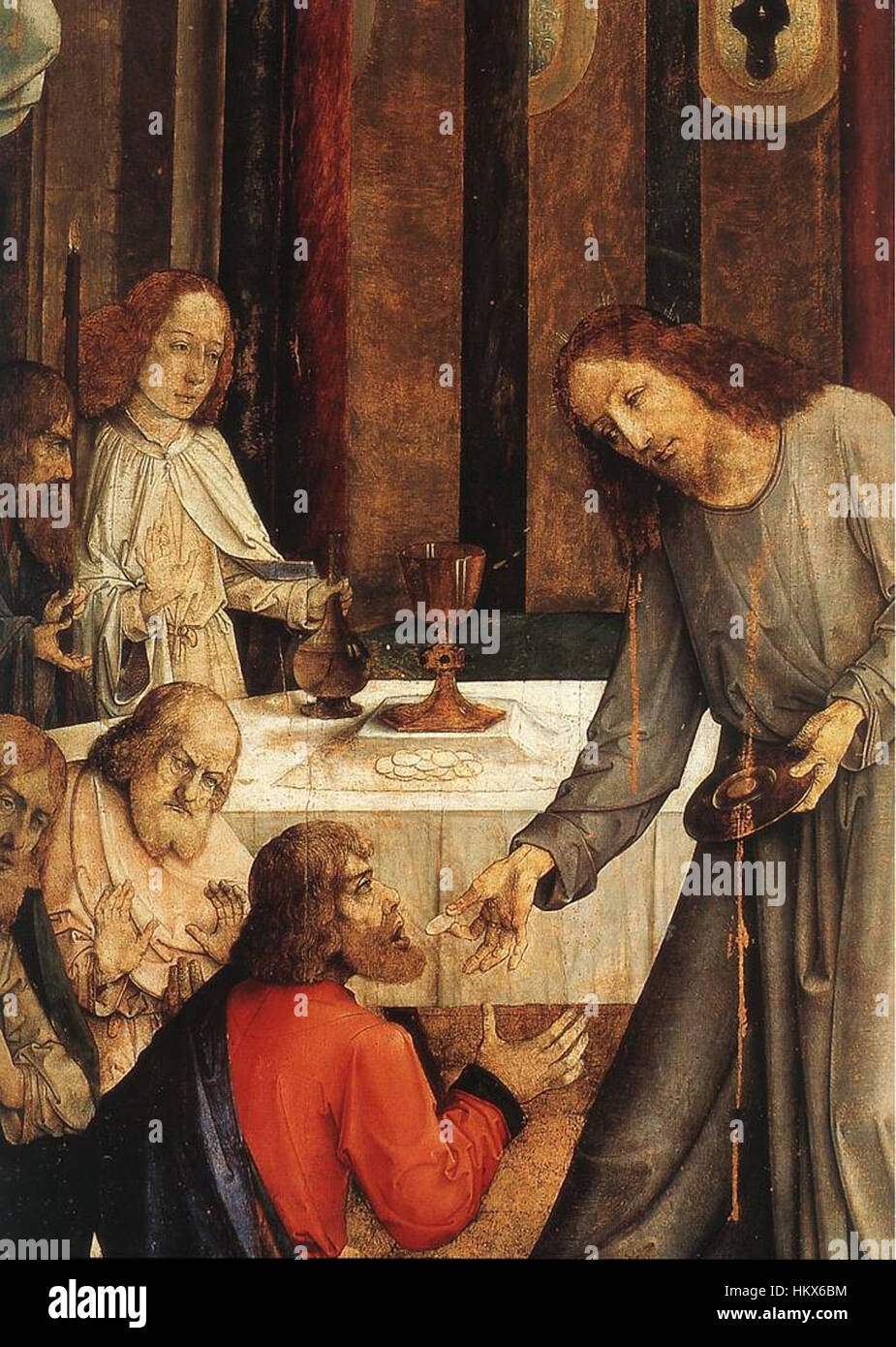 This painting by Joos van Wassenhove (Giusto di Gand) depicts the ...