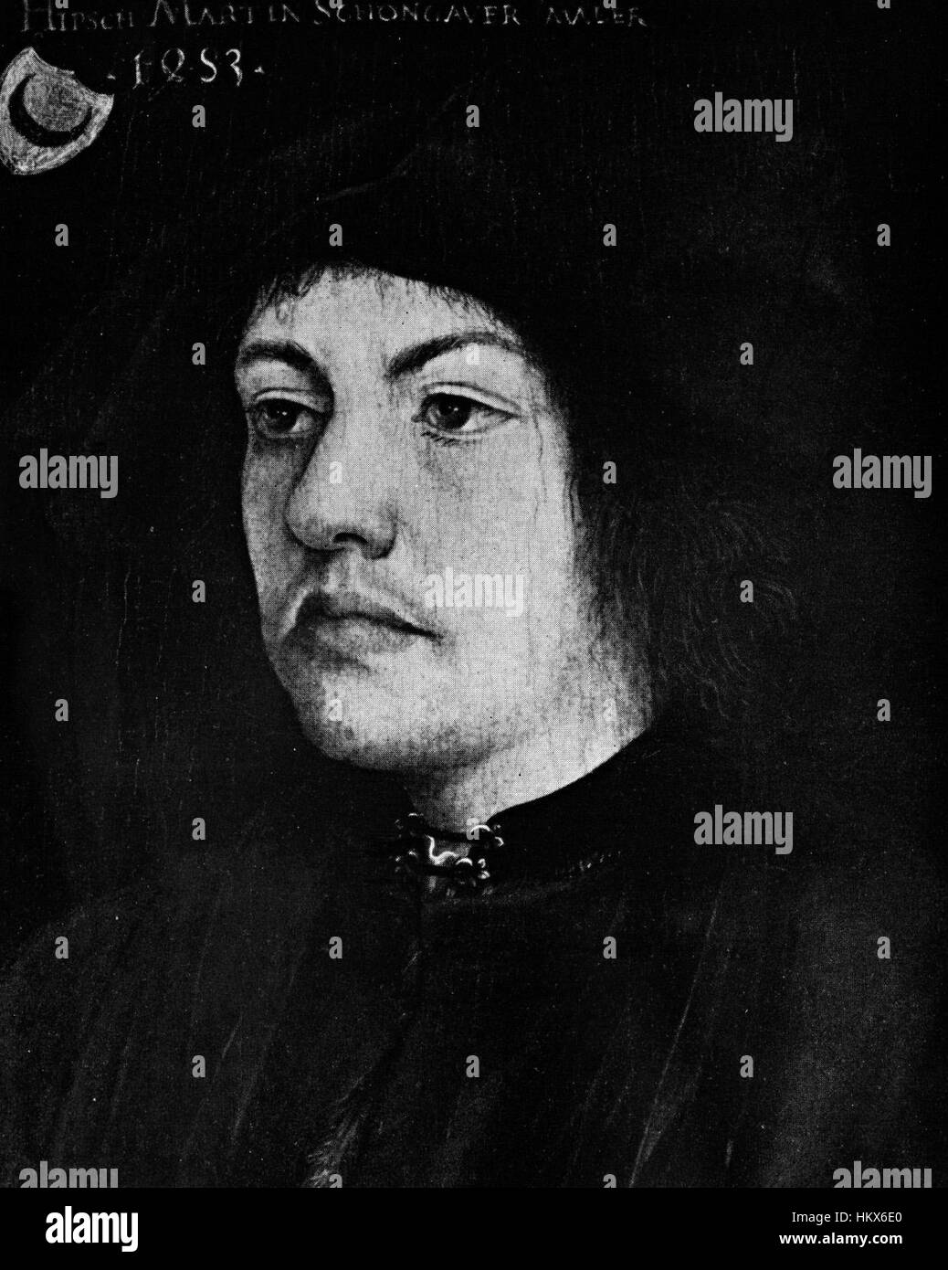 This work is a copy of the original portrait of Martin Schongauer by ...