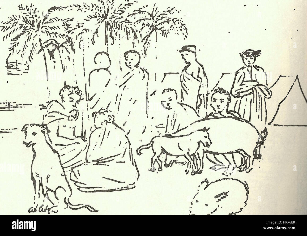 Louis Choris’ sketch depicts Hawaiian natives dressed in traditional ...