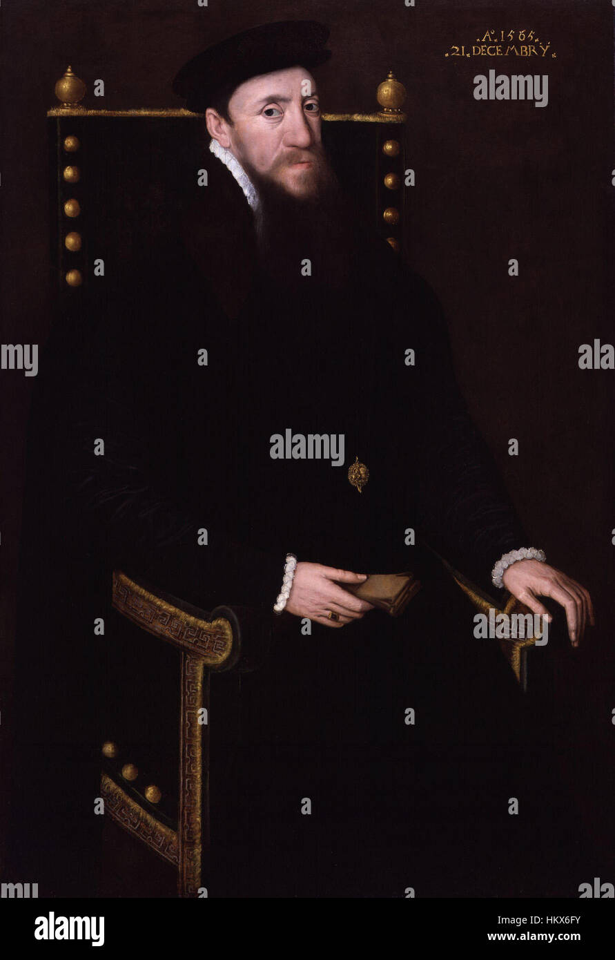 This portrait of *Henry Fitzalan*, the 12th Earl of Arundel, painted by ...