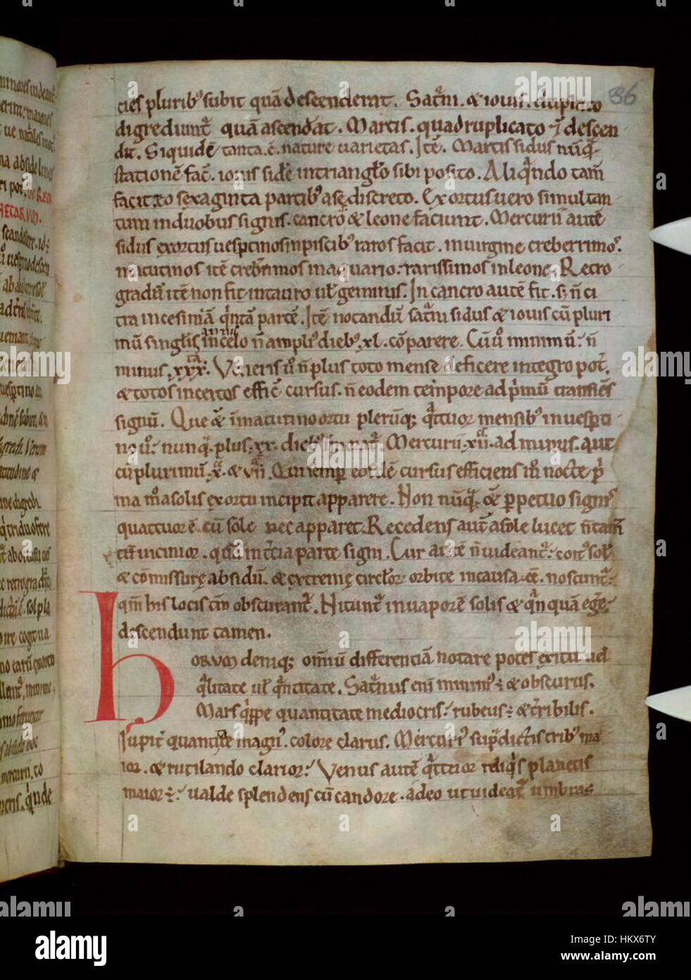 'Opusculum de ratione spere 36r' is an illuminated manuscript page from ...